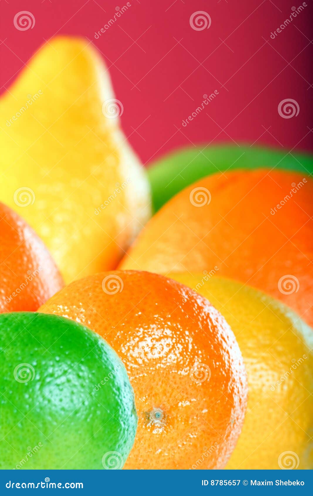 De Inzameling Van De Citrusvrucht Stock Afbeelding - Image of nagerecht ...