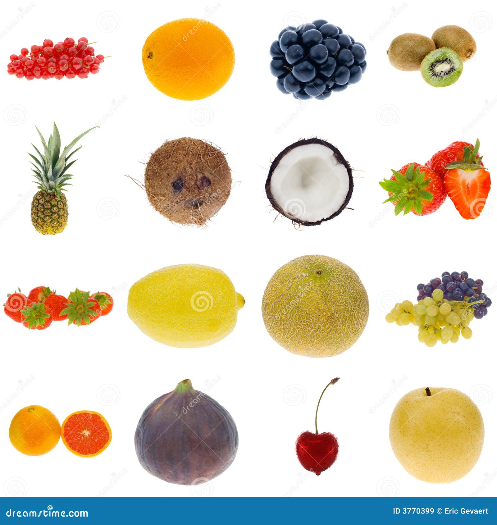 De Inzameling Van Het Fruit Stock Afbeelding - Image of ontbijt ...