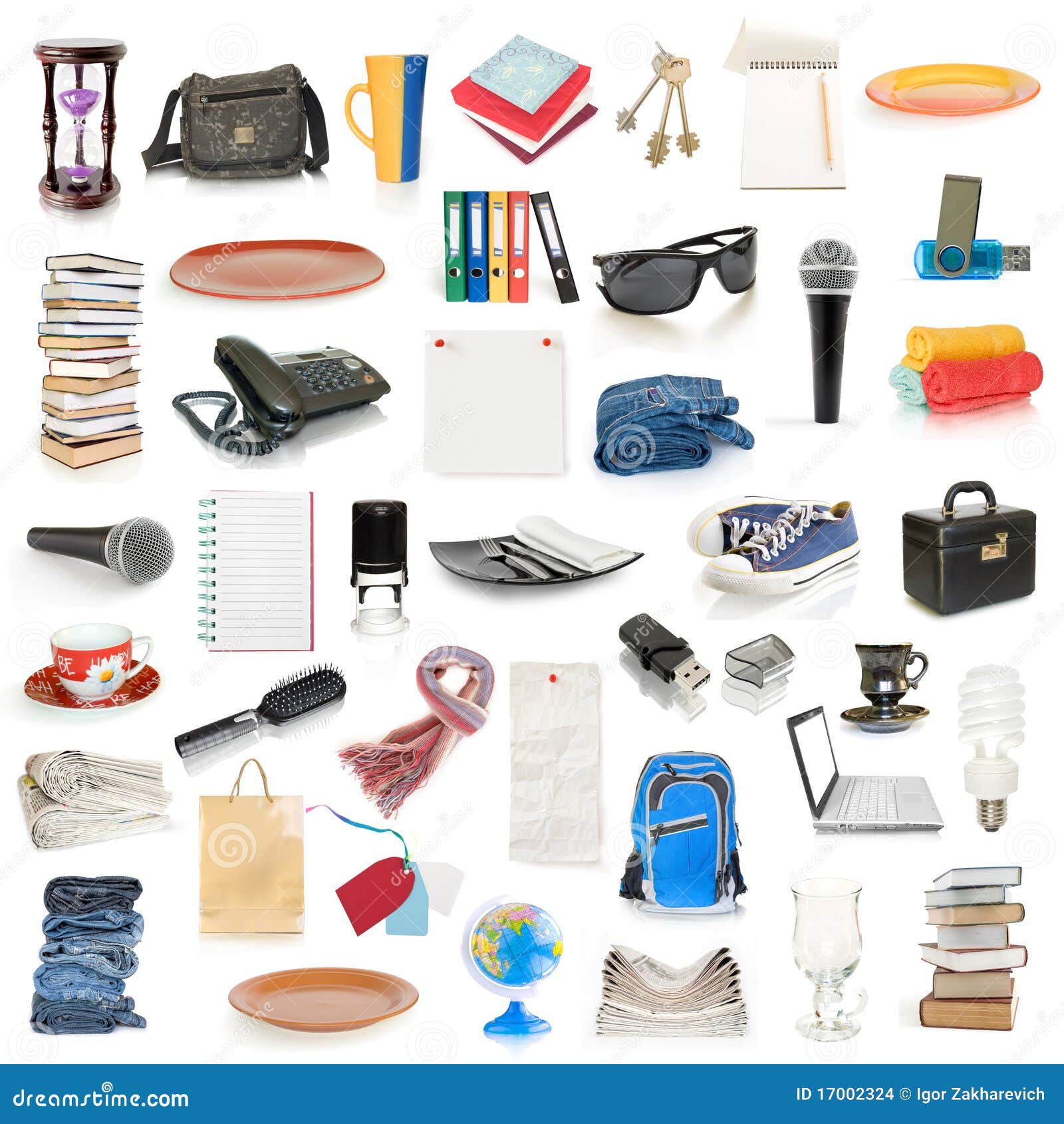 De inzameling van objecten stock foto. Image of telefoon - 17002324