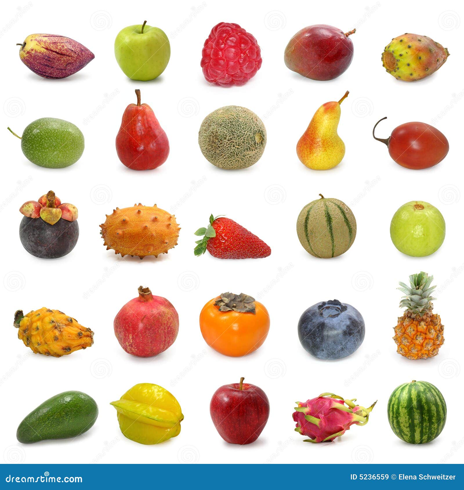 De inzameling van vruchten stock afbeelding. Image of assortiment - 5236559