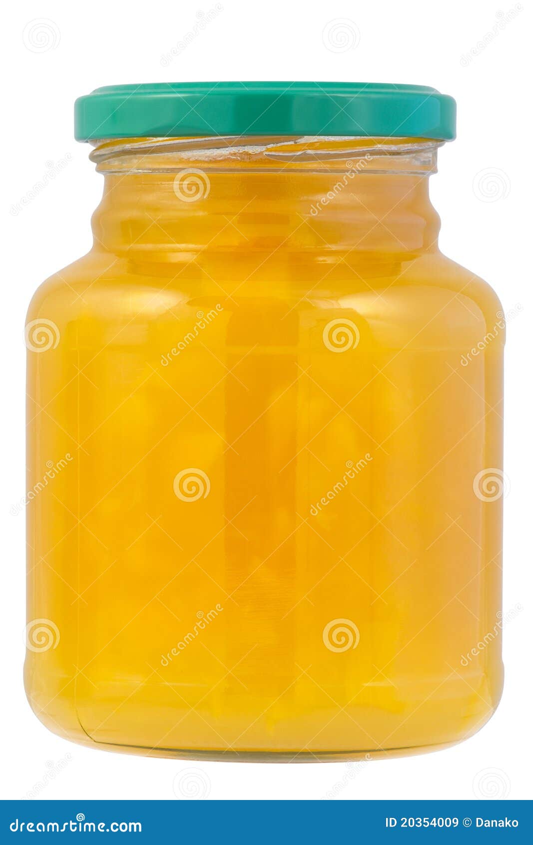 De jam van de perzik stock afbeelding. Image of studio - 20354009