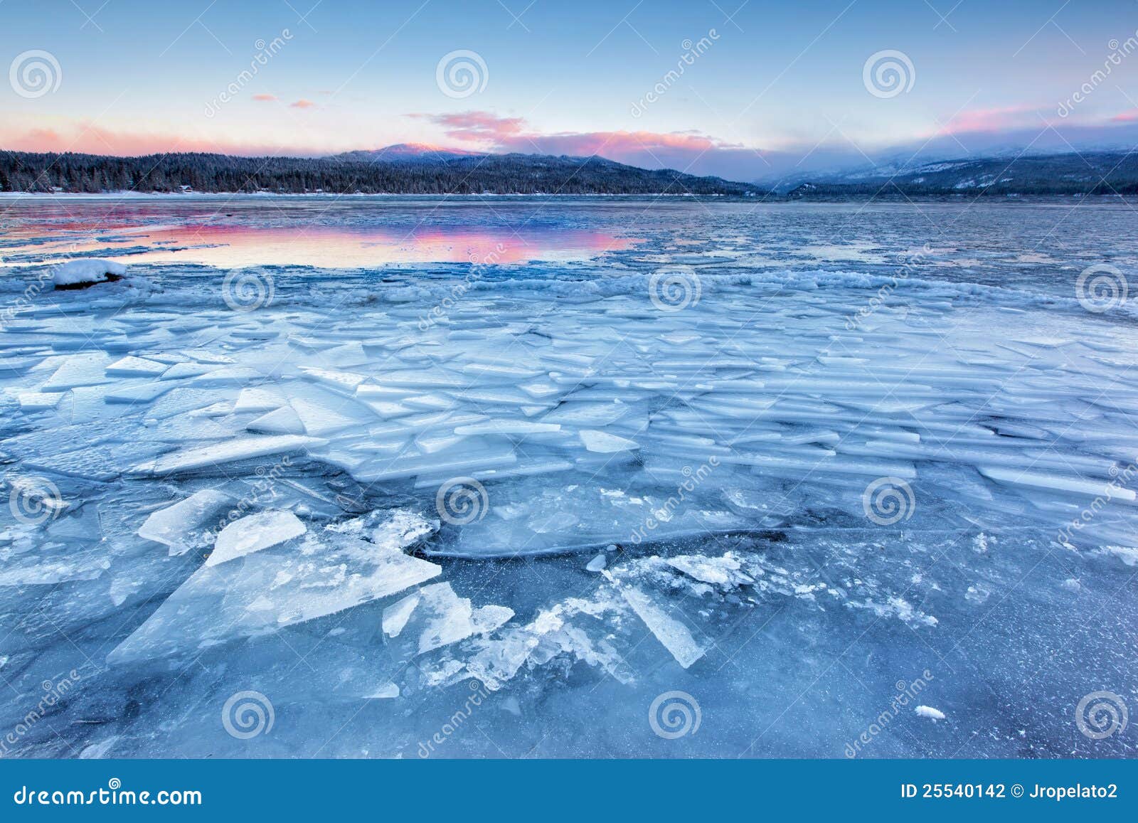 De Jam Van Het Ijs, Payette Meer, McCall Stock Foto - Image of ...