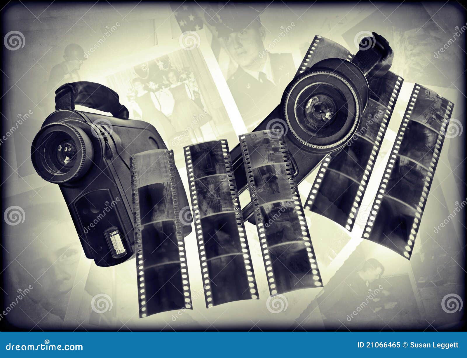 De Jaren '80 Digitale Camera's En Film Stock Afbeelding - Image of ...