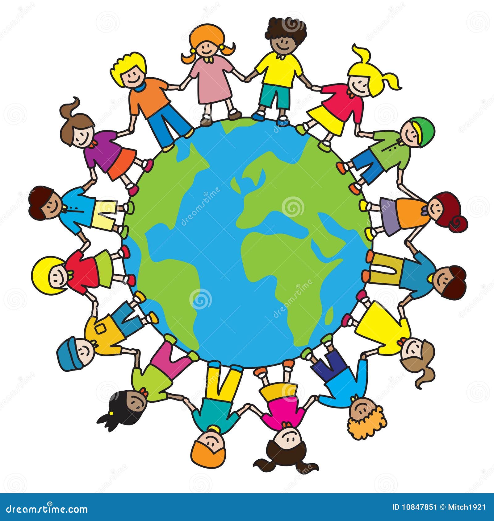 De Jonge Geitjes Van De Wereld Vector Illustratie - Illustration of ...