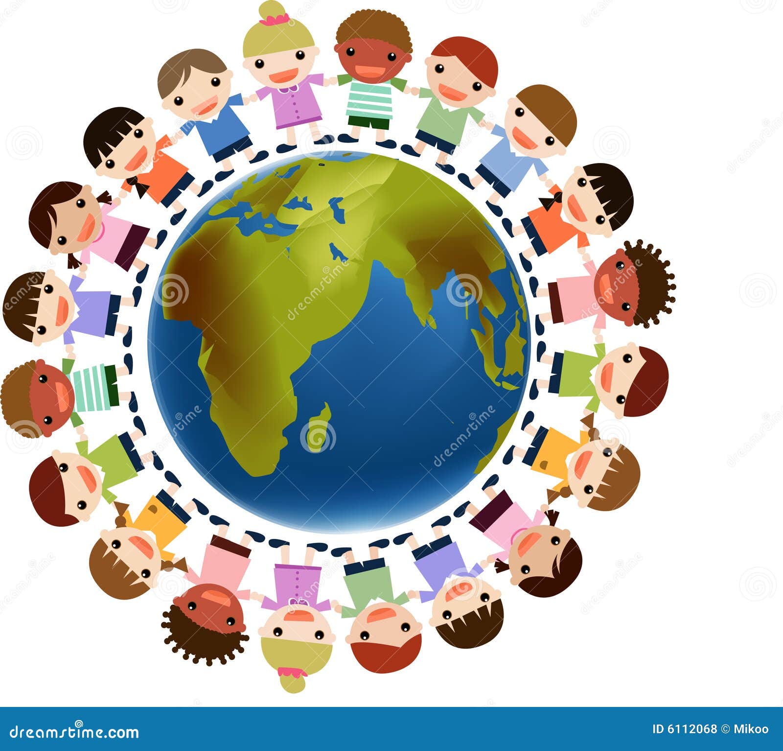 De Jonge Geitjes Van De Wereld Vector Illustratie - Illustration of ...