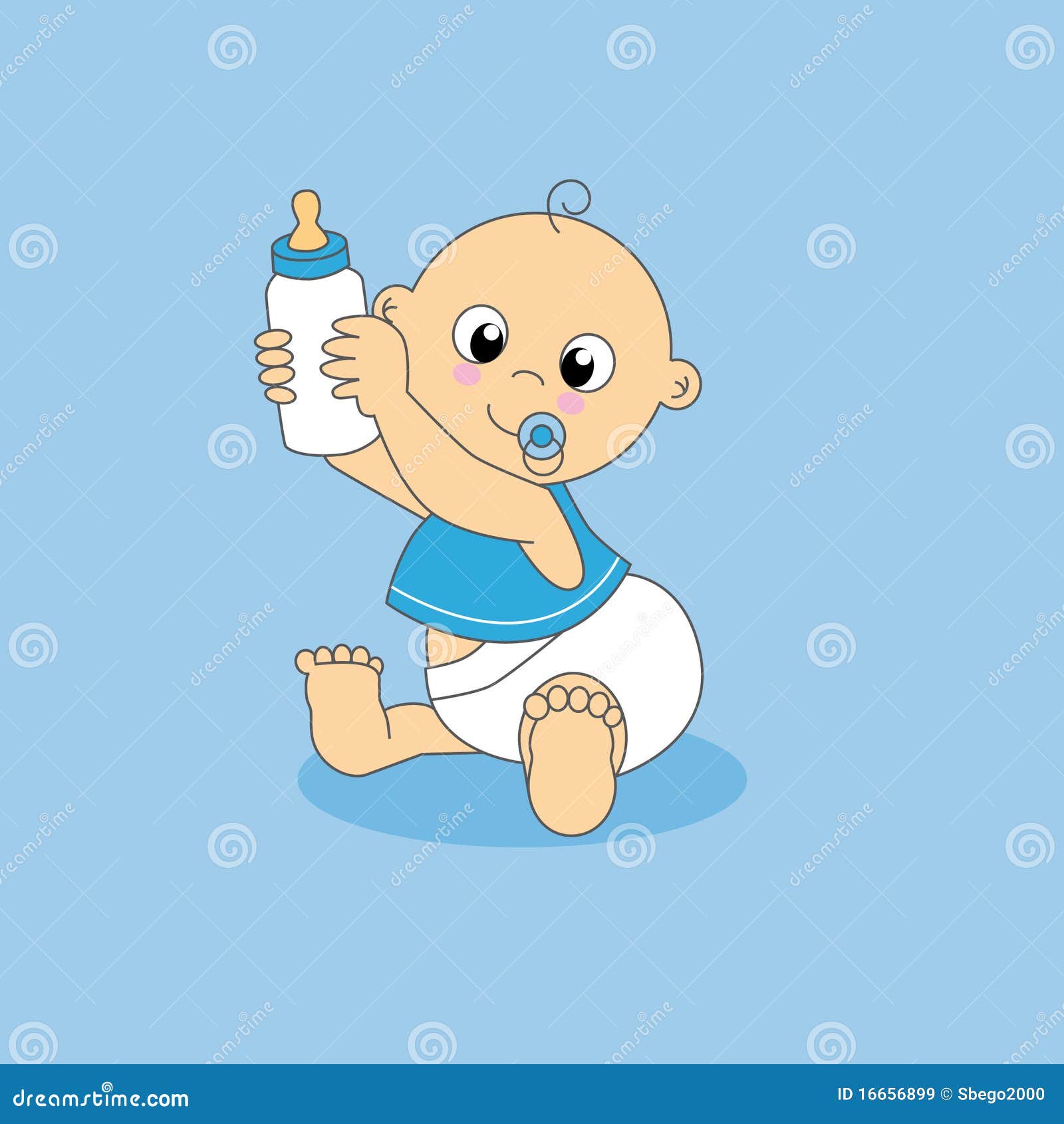 De Jongen Van De Baby, Fles Vector Illustratie - Illustration of ...
