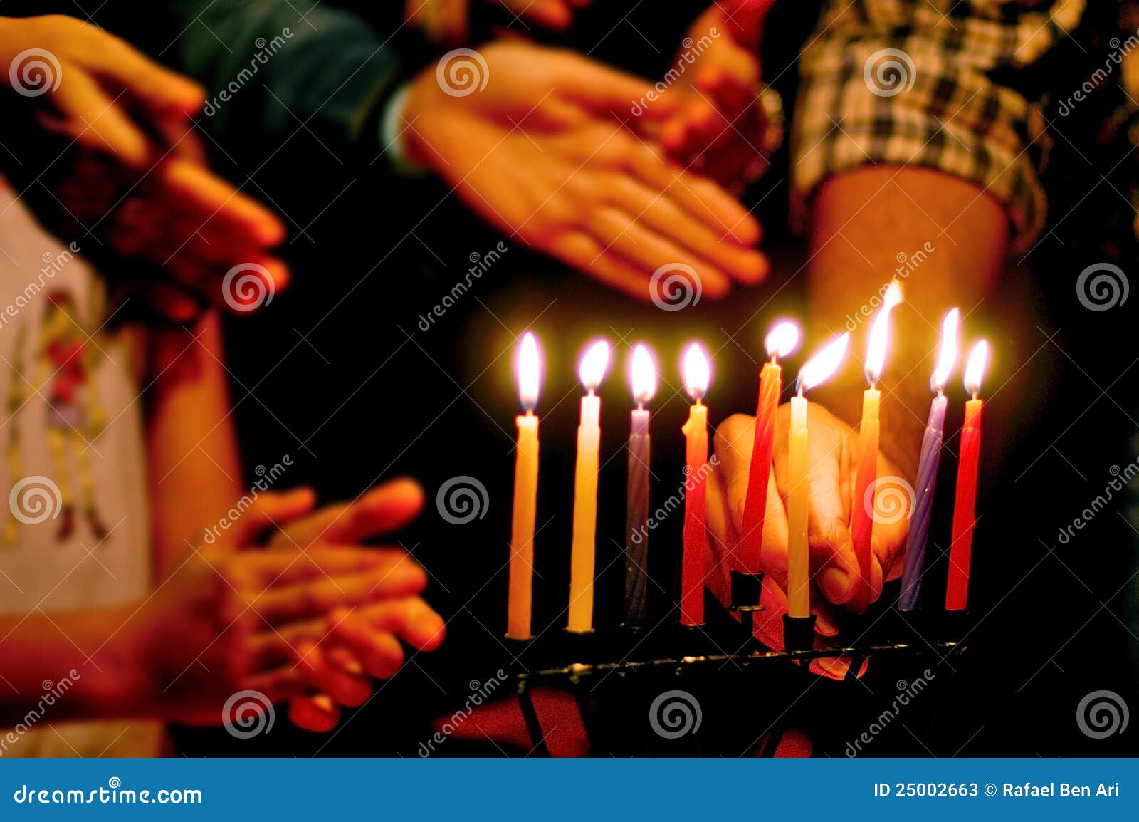 De Joodse Chanoeka Van De Vakantie Stock Afbeelding - Image of douane ...