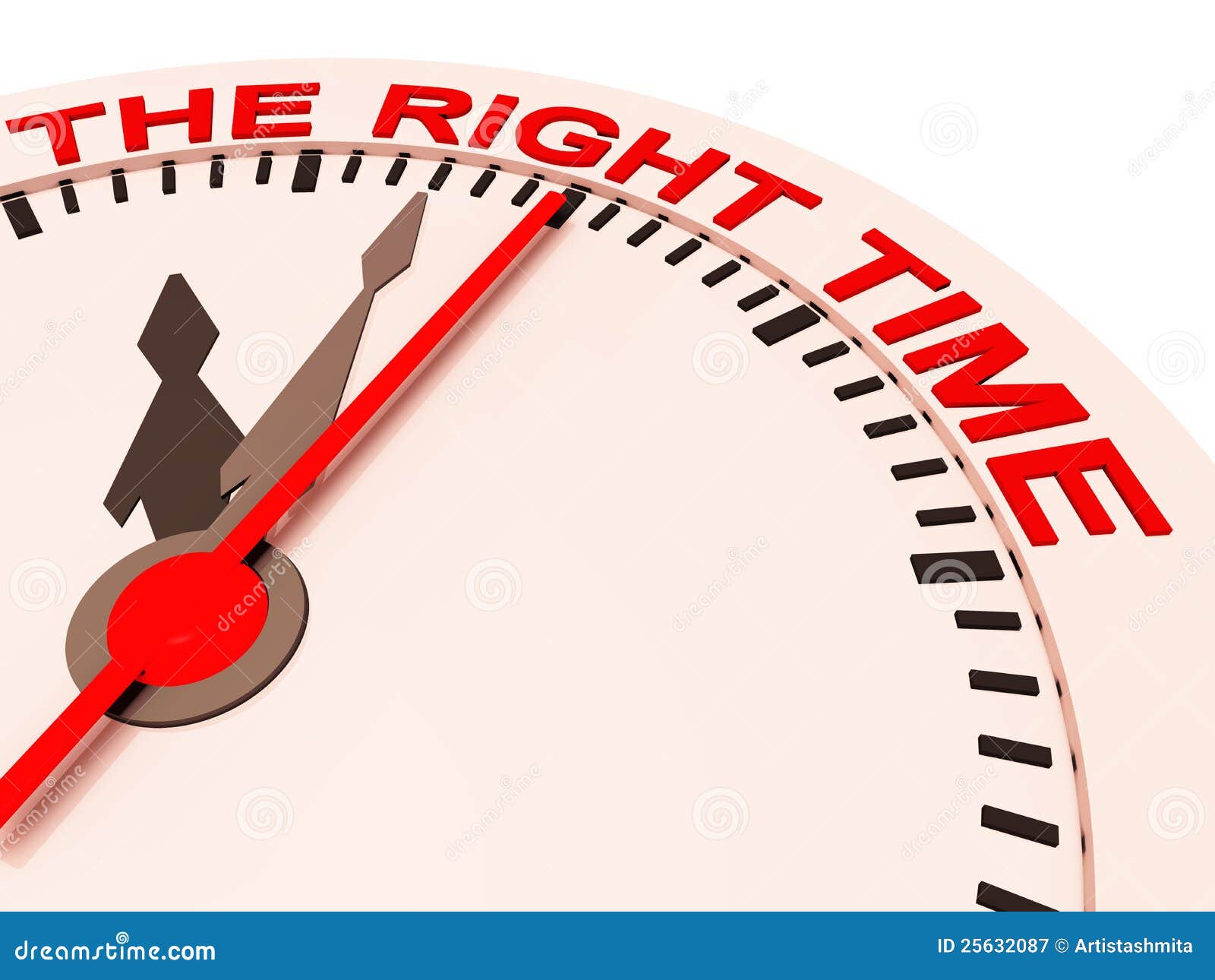 De juiste tijd stock illustratie. Illustration of belangrijk - 25632087