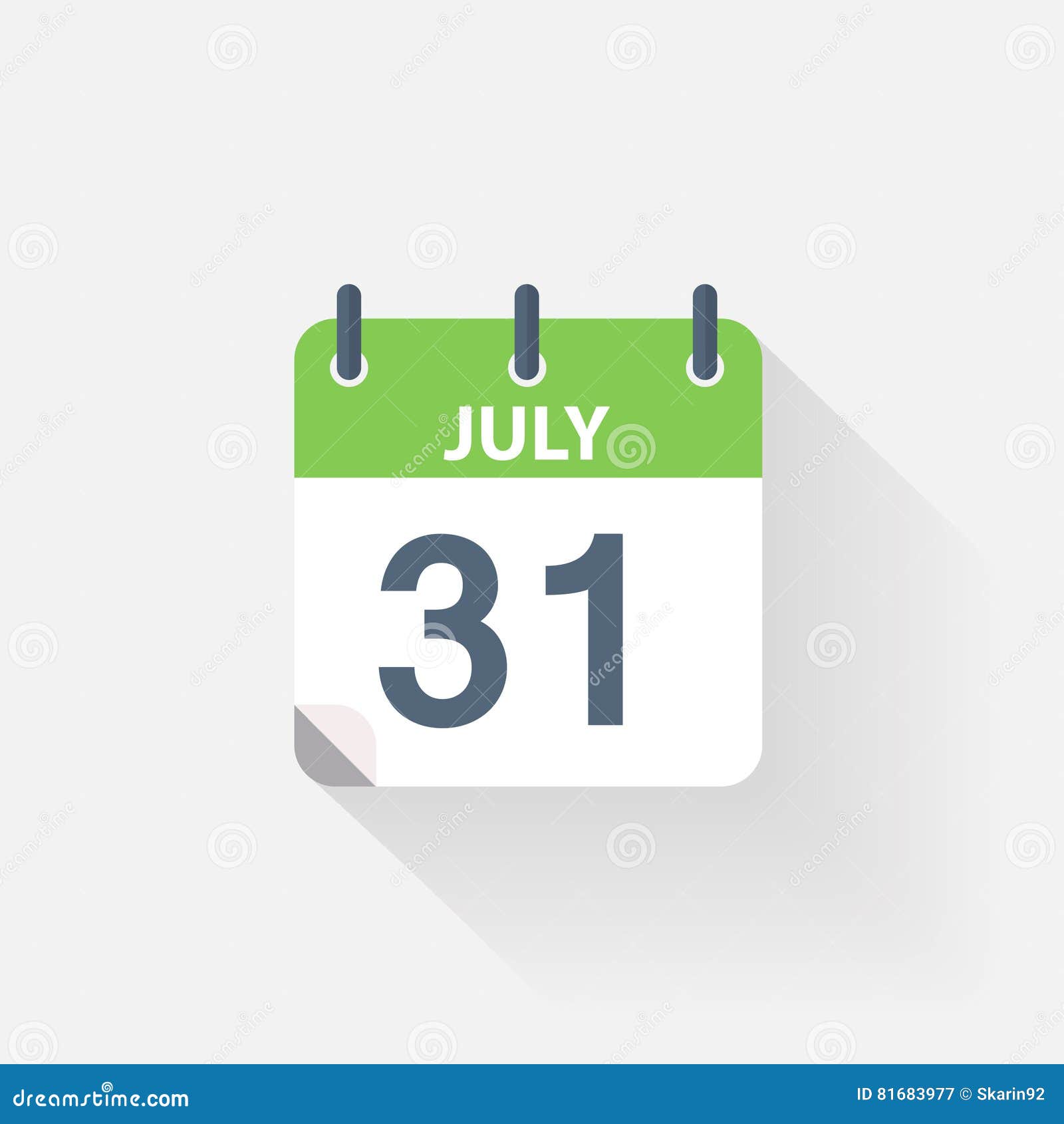 31 De Julio Icono Del Calendario Stock de ilustración - Ilustración de ...