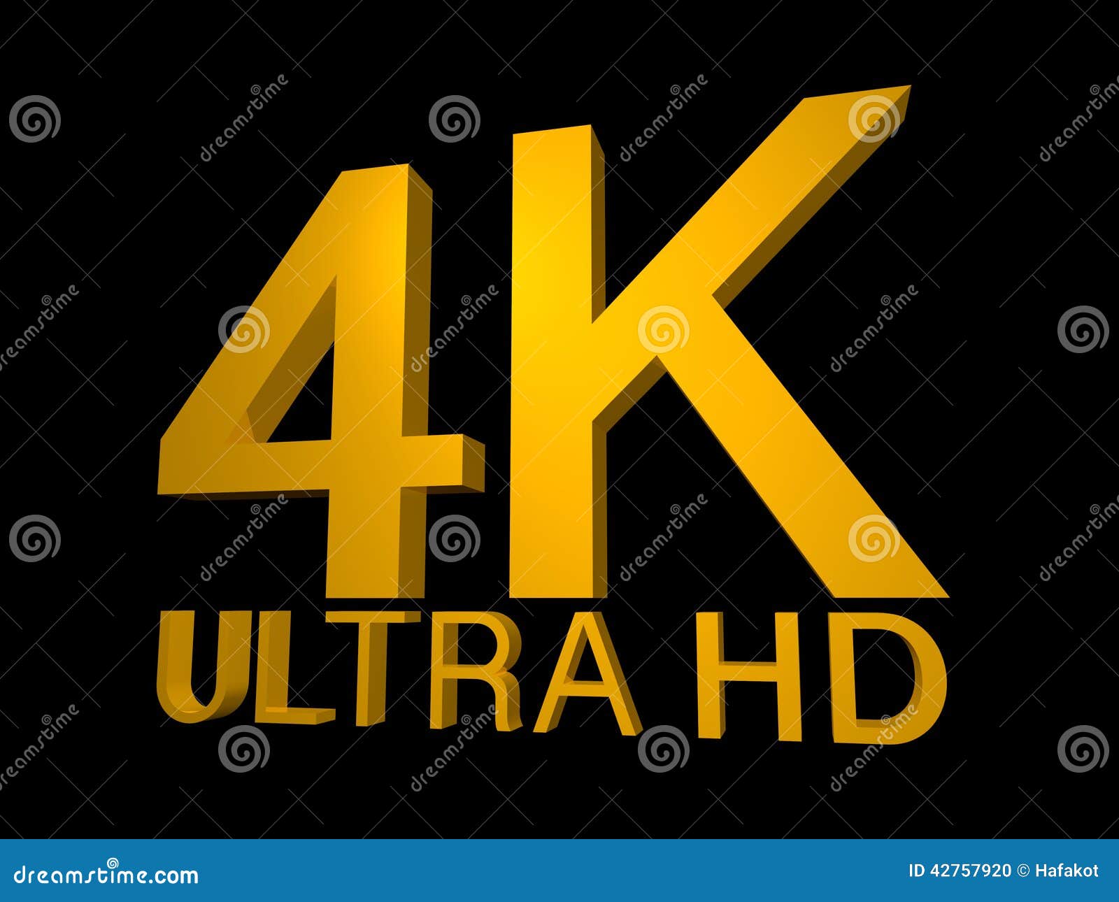 De 4K Logotipo Ultra HD Stock de ilustración - Imagen: 42757920