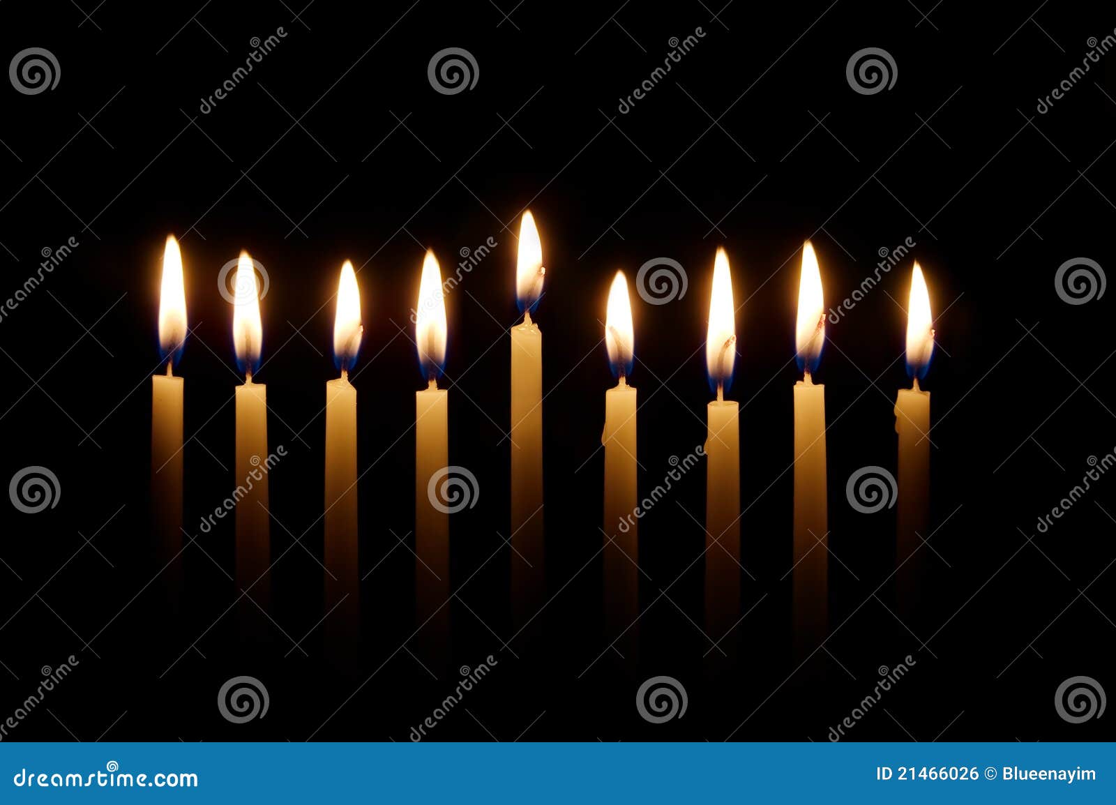 De Kaarsen van de Chanoeka stock foto. Image of hanuka - 21466026