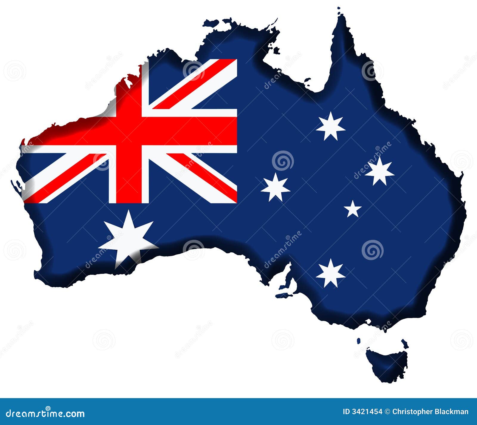 De Kaart van Australië stock illustratie. Illustration of knipsel - 3421454