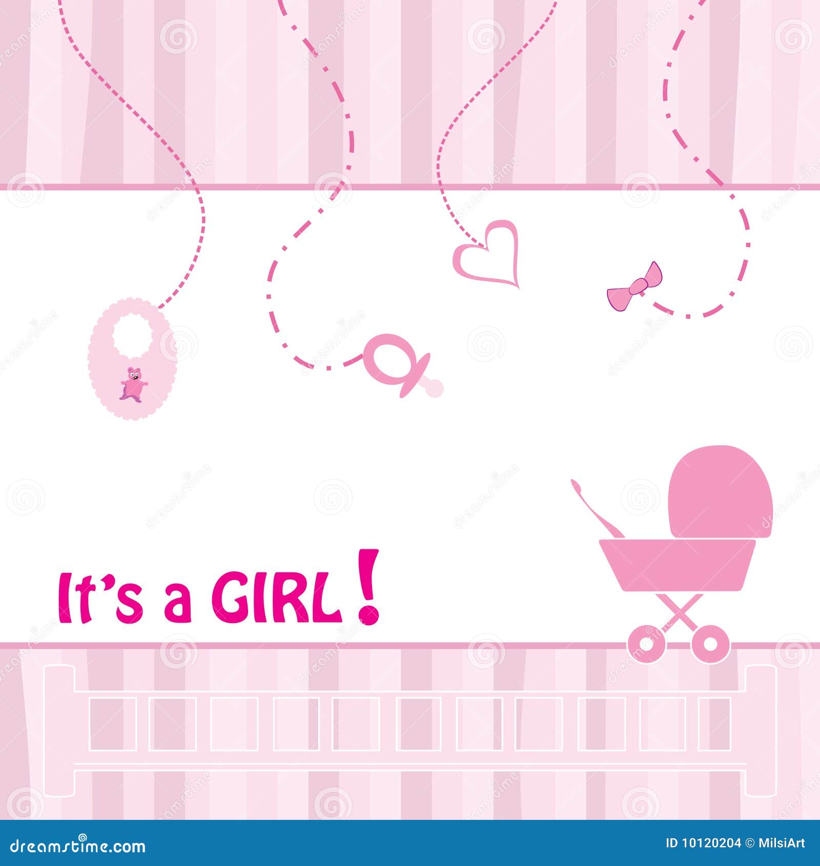 De Kaart Van De Aankondiging Van De Geboorte Vector Illustratie ...