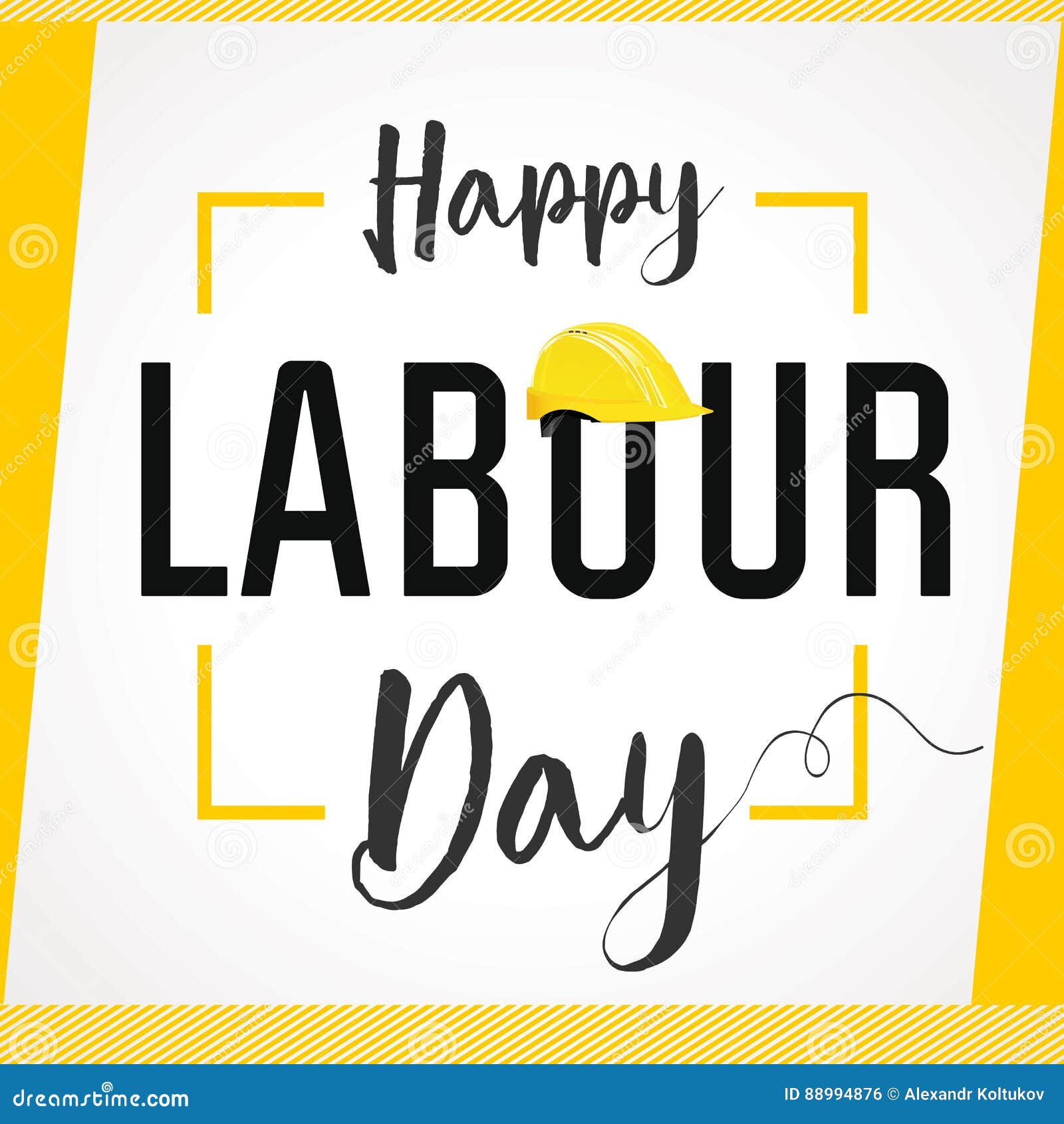 De kaart van de arbeidsdag vector illustratie. Illustration of banier ...