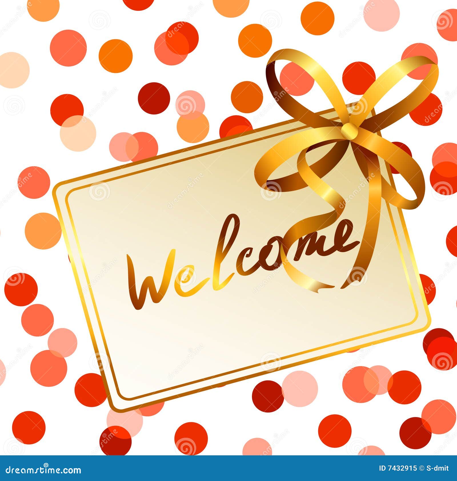 De kaart van de groet vector illustratie. Illustration of glanzend ...