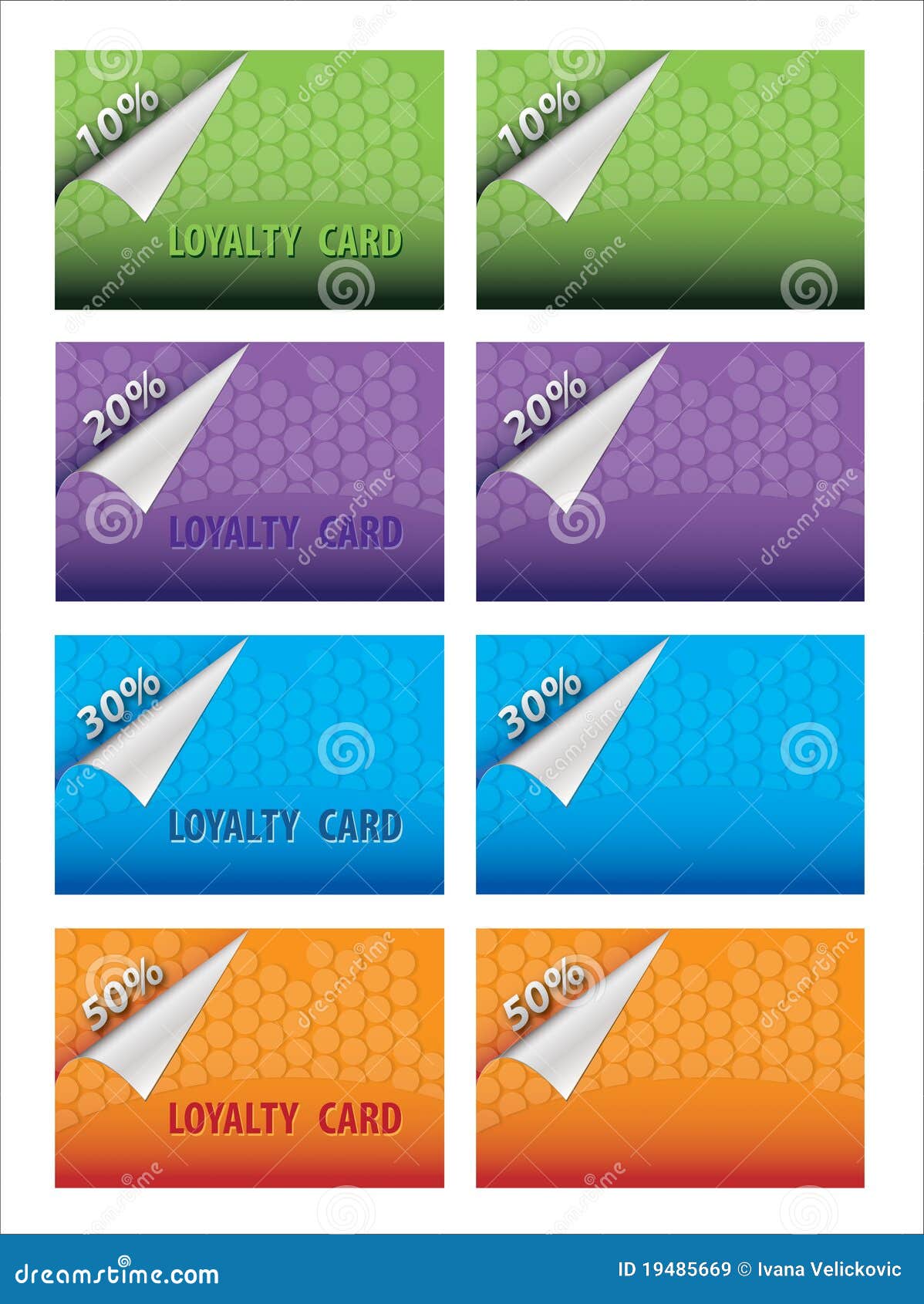 De kaart van de loyaliteit vector illustratie. Illustration of plastiek ...