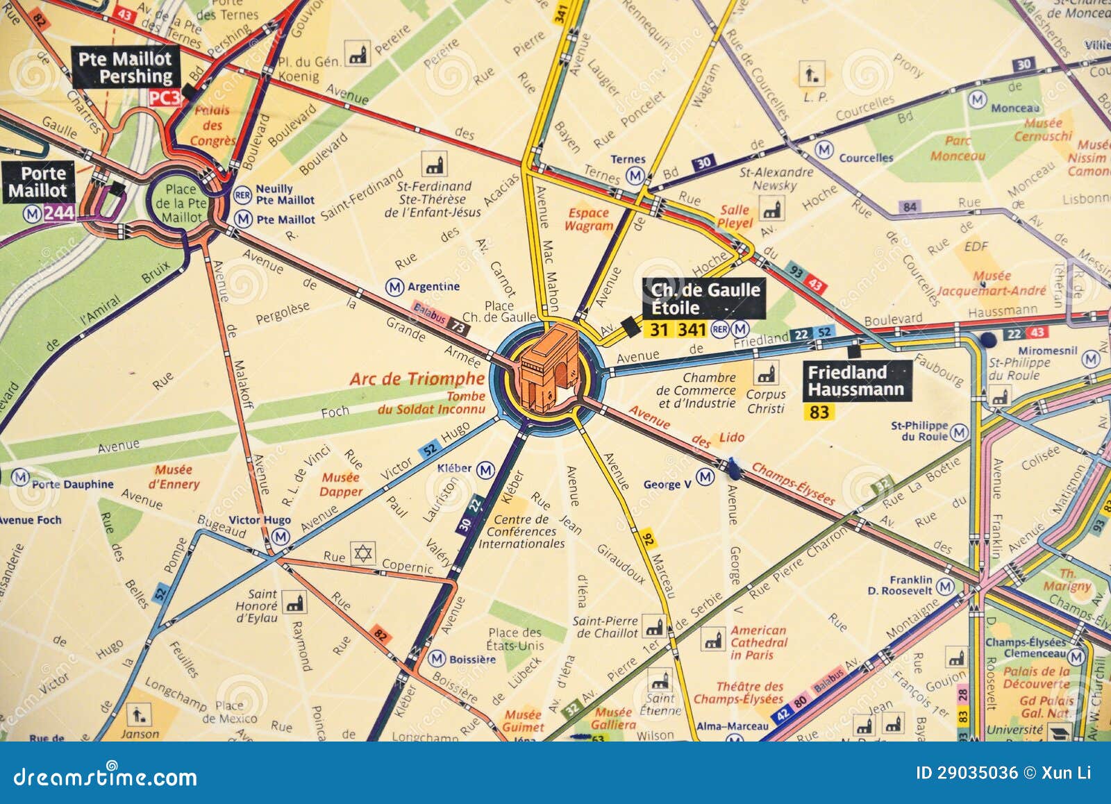 De Kaart Van De Metro Van Parijs Stock Foto - Image of kennis, gemak ...