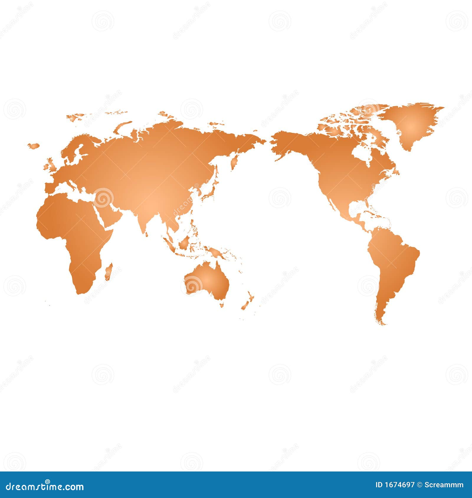 De kaart van de wereld stock illustratie. Illustration of globaal - 1674697