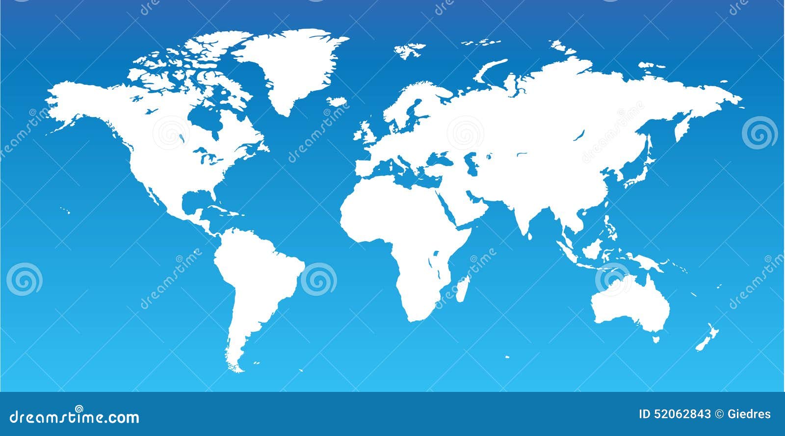 De kaart van de wereld vector illustratie. Illustration of continenten ...