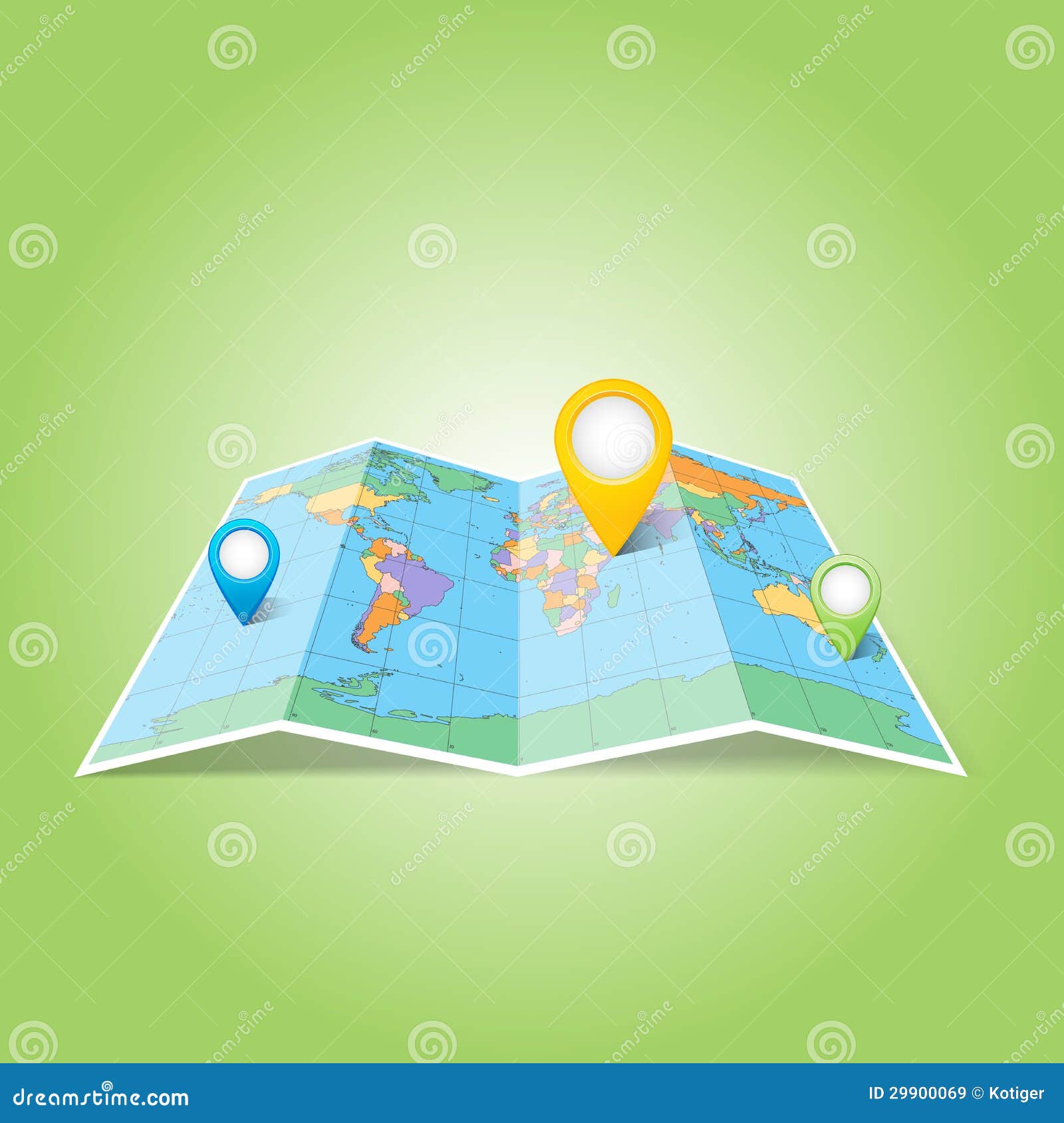 De Kaart Van De Wereld Met De Wijzer Van De Spelden Van De Kaart Vector ... De Kaart Van De Wereld Met De Wijzer Van De Spelden Van De Kaart Vector ...
