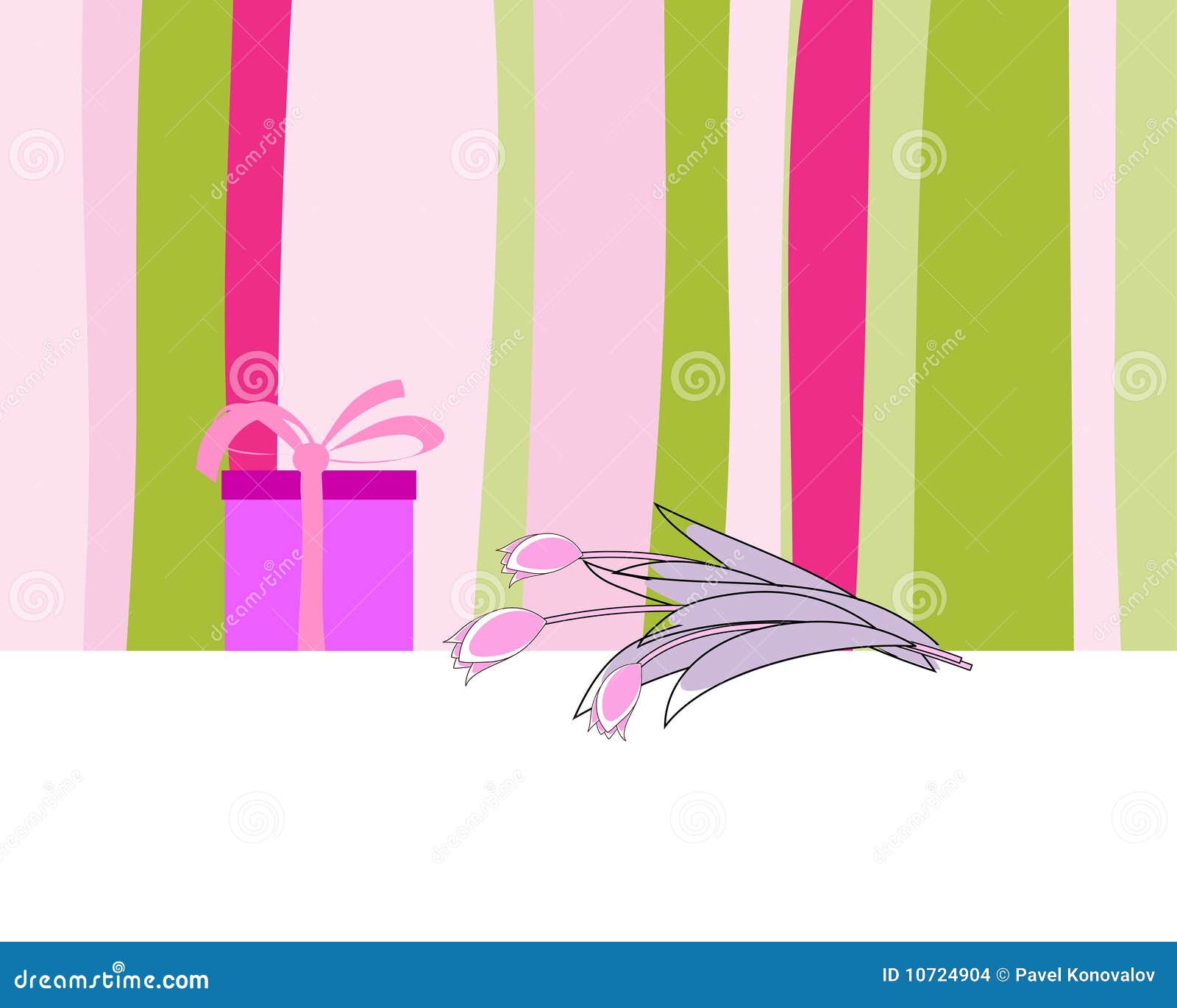 De kaart van groeten vector illustratie. Illustration of cadeau - 10724904