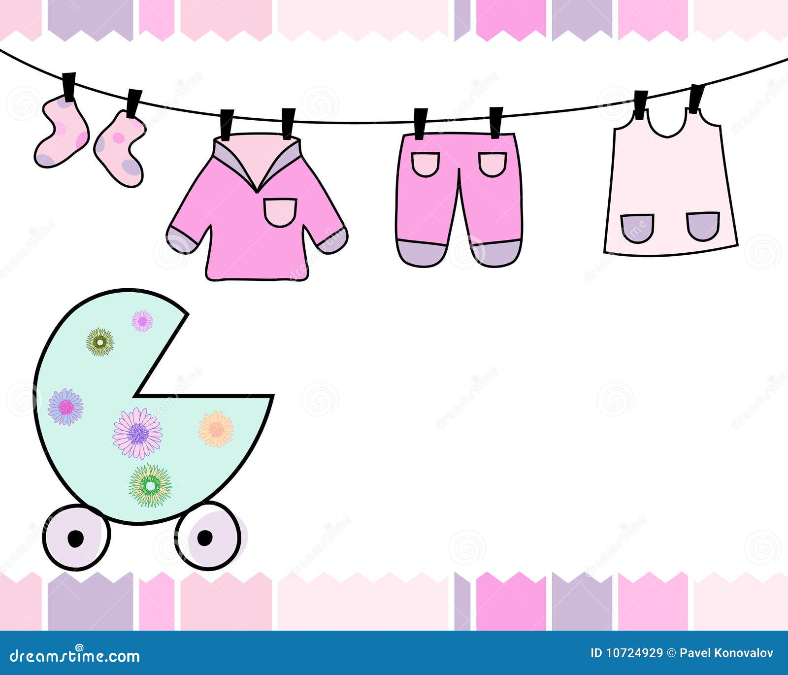 De kaart van groeten vector illustratie. Illustration of geboren - 10724929