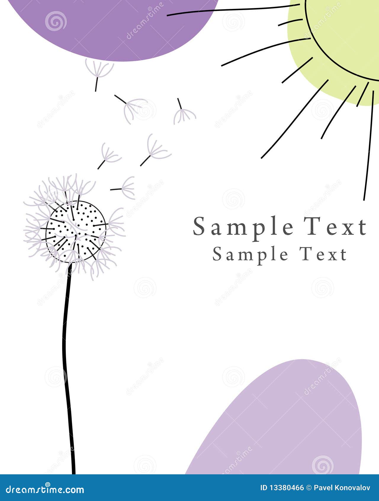 De kaart van groeten vector illustratie. Illustration of tekening ...