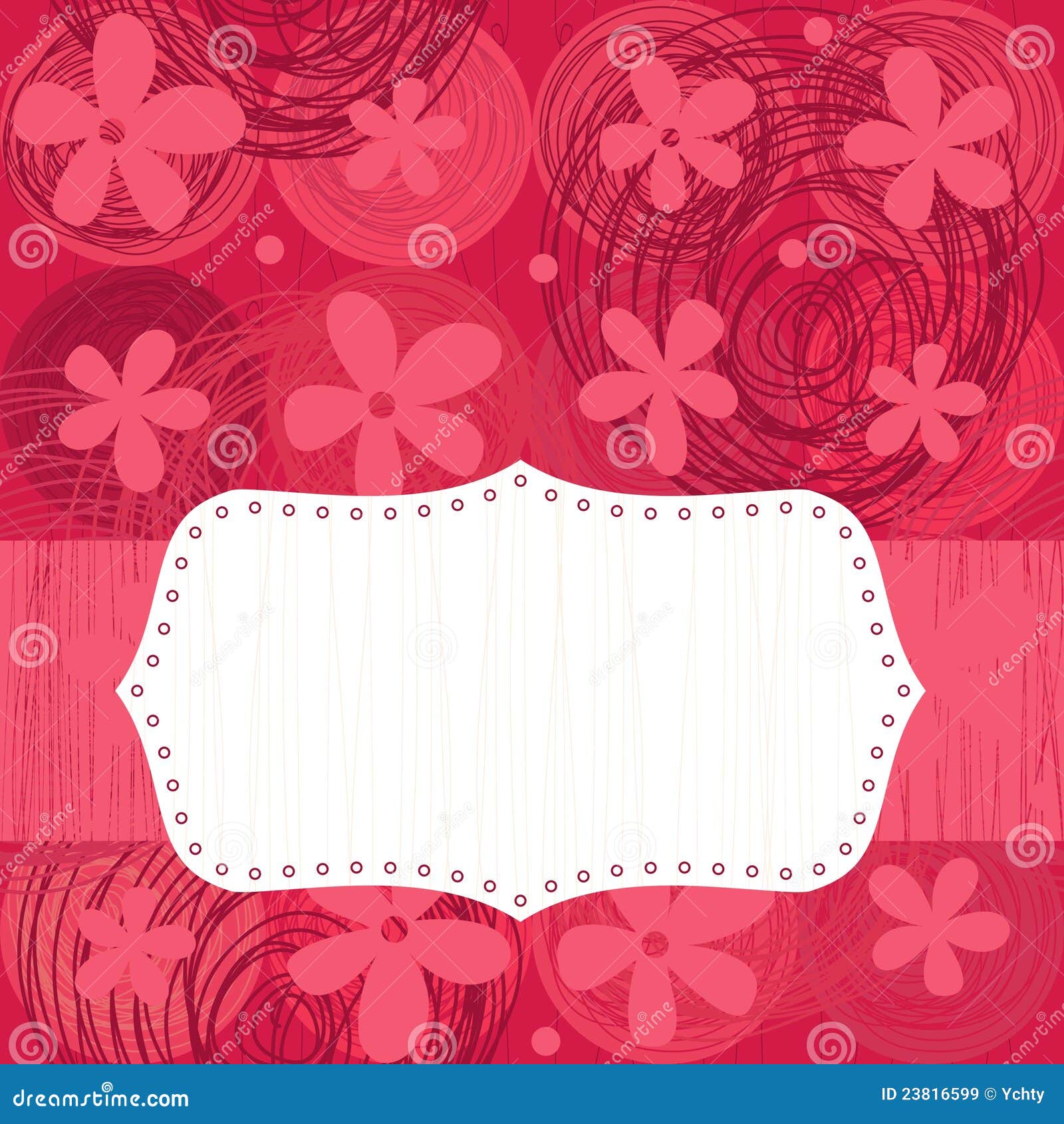 De Kaart Van Groeten Met Bloemen Vector Illustratie - Illustration of ...