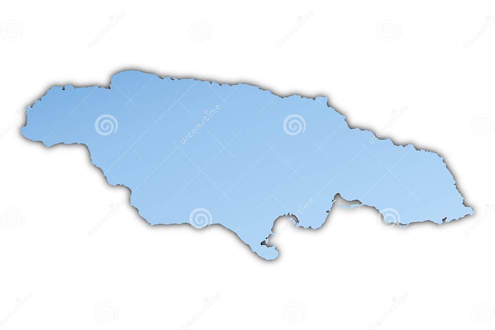 De kaart van Jamaïca stock illustratie. Illustration of hoog - 6740938