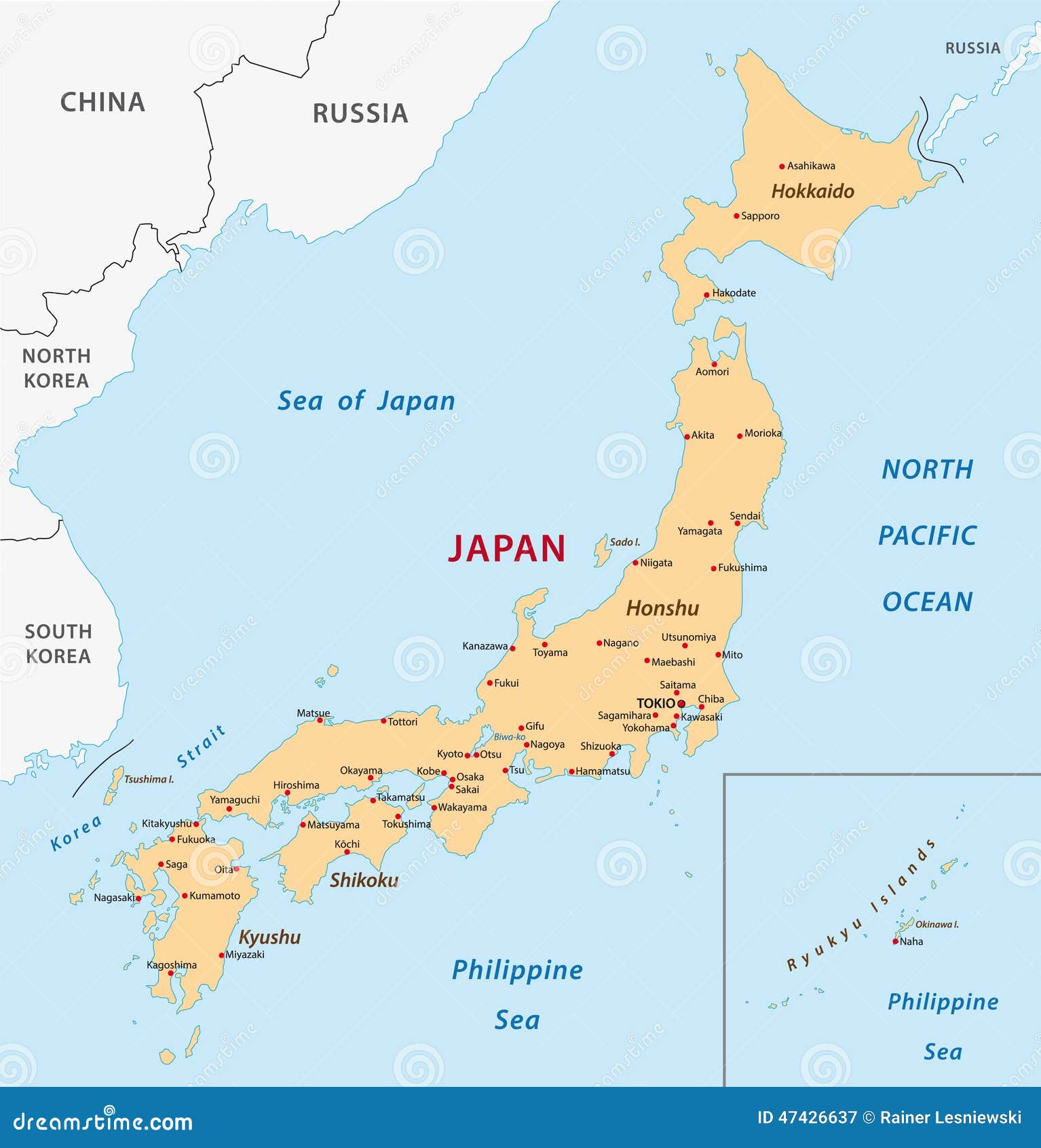 De kaart van Japan vector illustratie. Illustration of ontwerp - 47426637