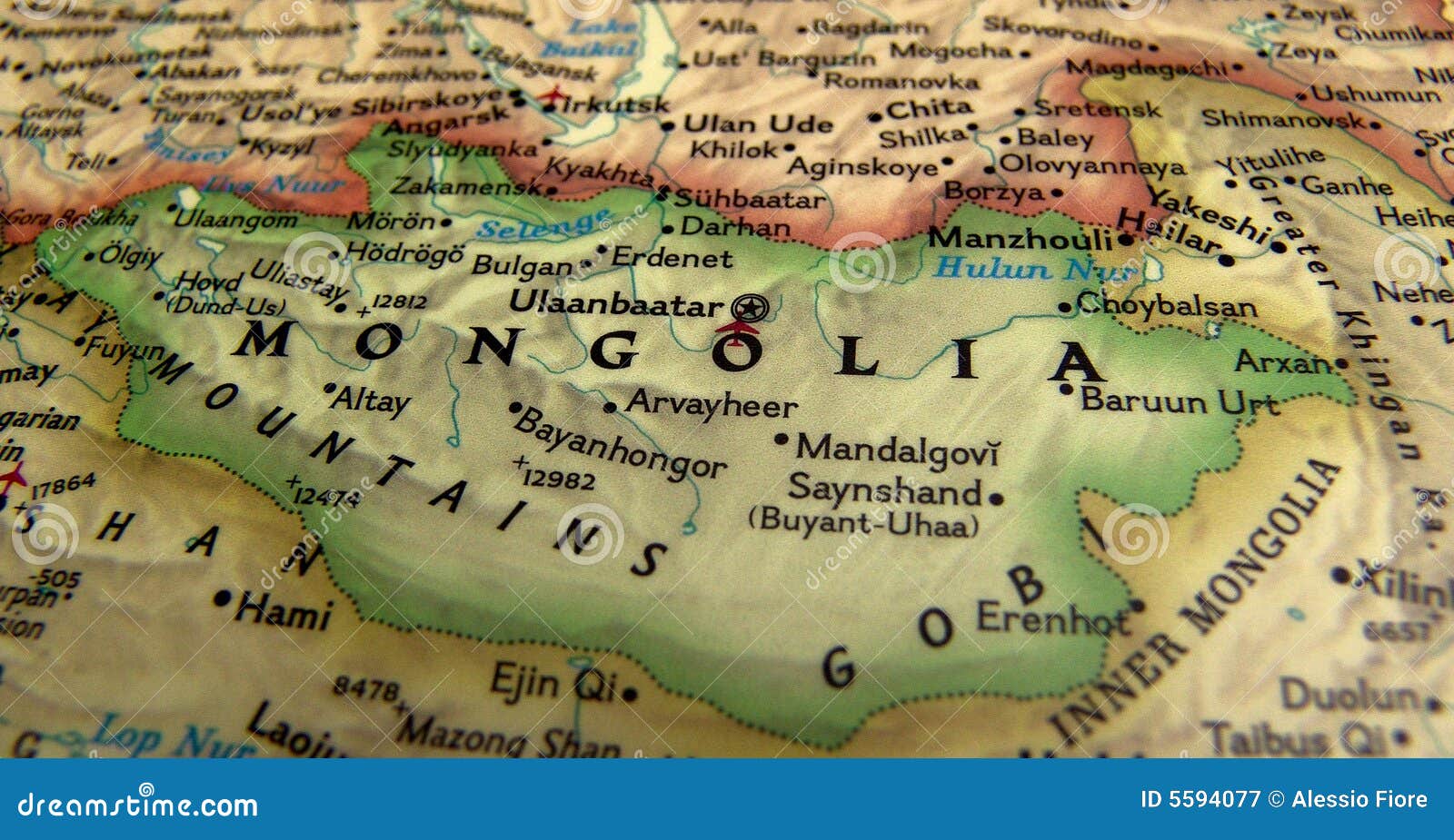 De Kaart van Mongolië stock afbeelding. Image of azië - 5594077