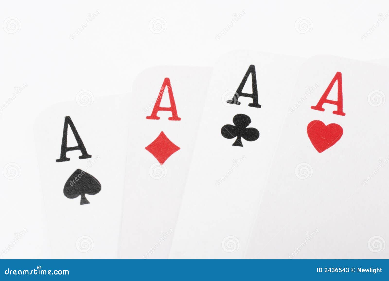 De Kaarten van de aas stock afbeelding. Image of tijdverdrijf - 2436543