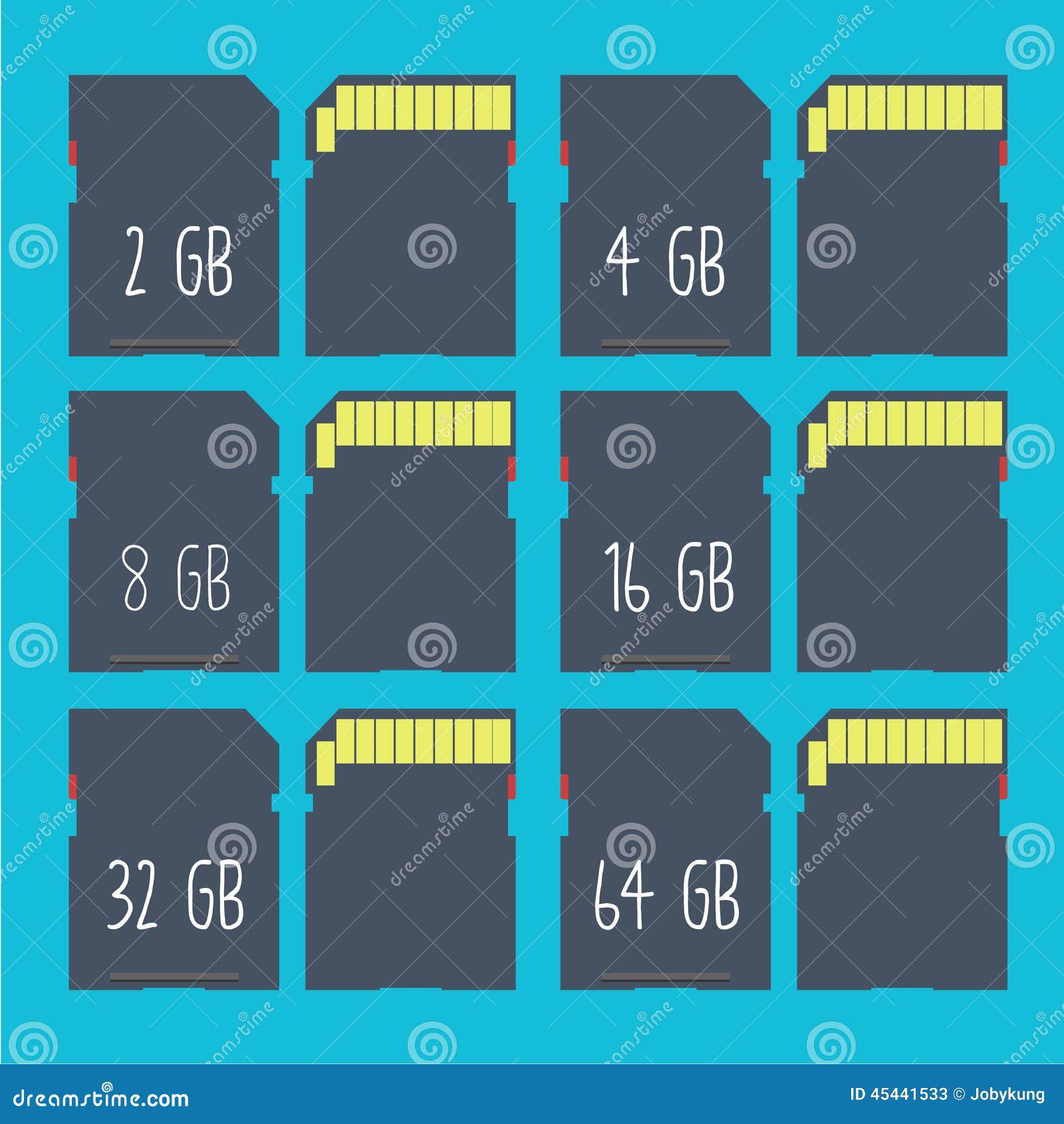 De Kaarten Van Het Geheugen Stock Illustratie - Illustration of ...