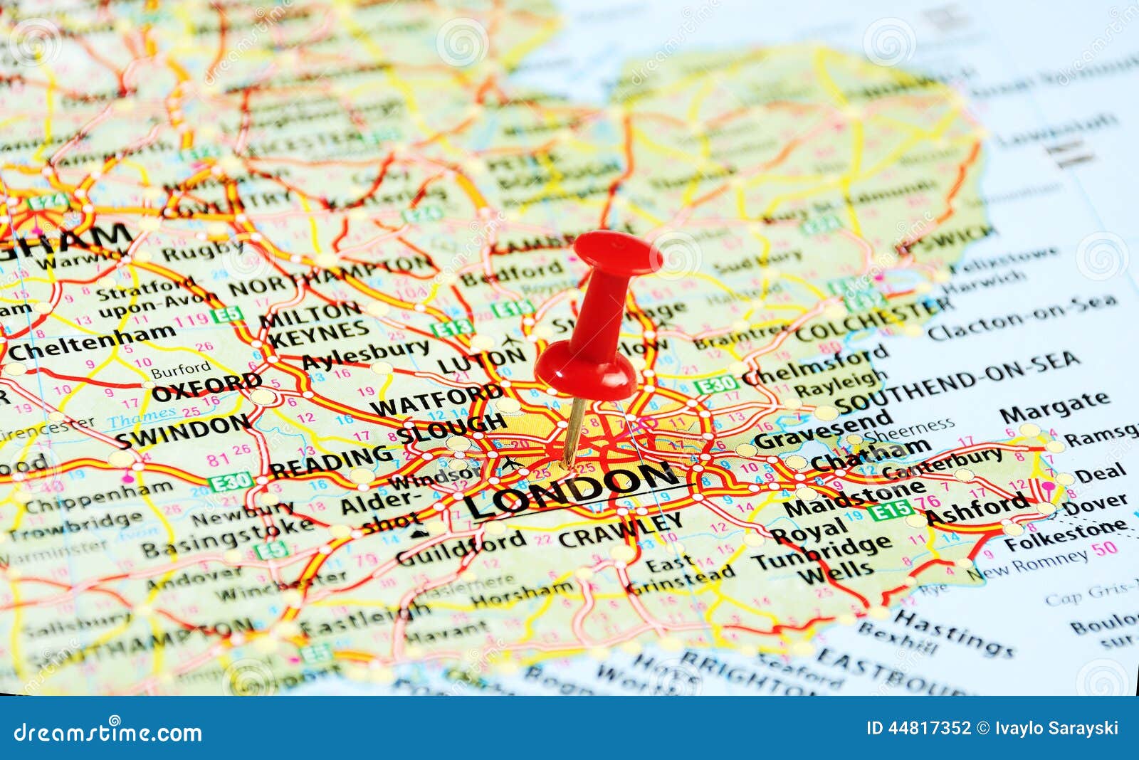 De Kaartspeld Van Londen, Het UK Stock Foto - Image of begrip, straat ...