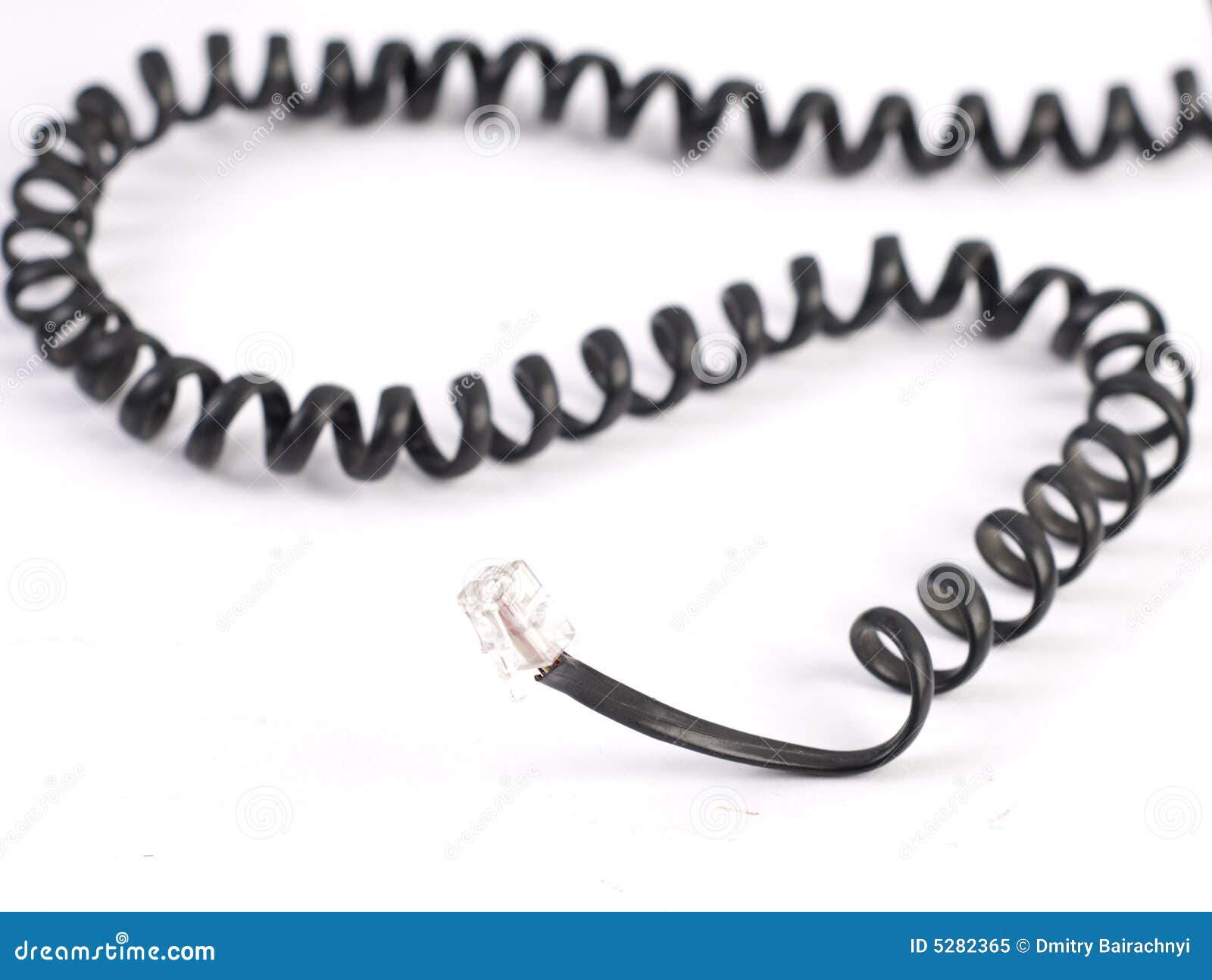 De kabel van de telefoon stock afbeelding. Image of kabel - 5282365