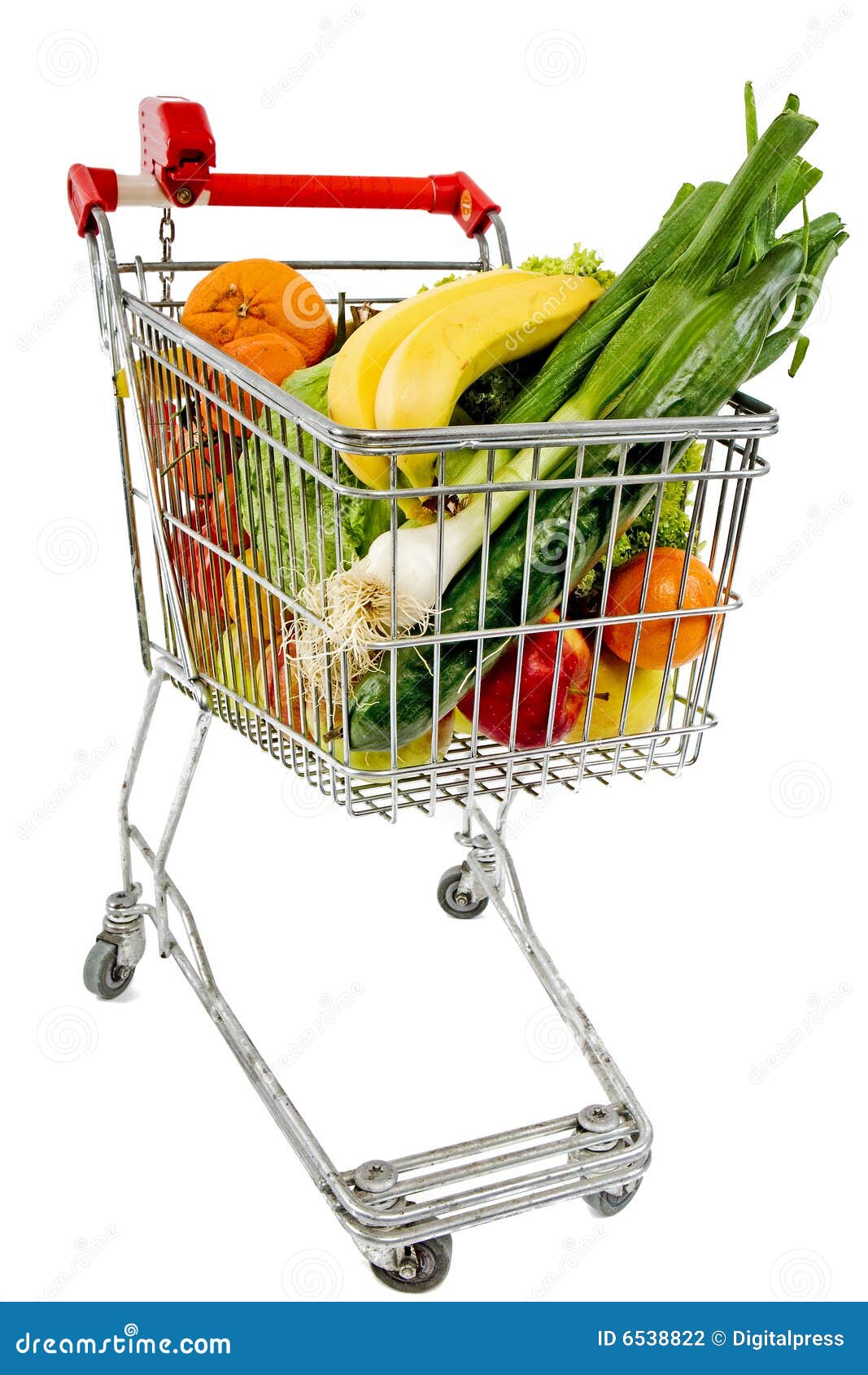 De Kar van de supermarkt stock foto. Image of winkelen - 6538822