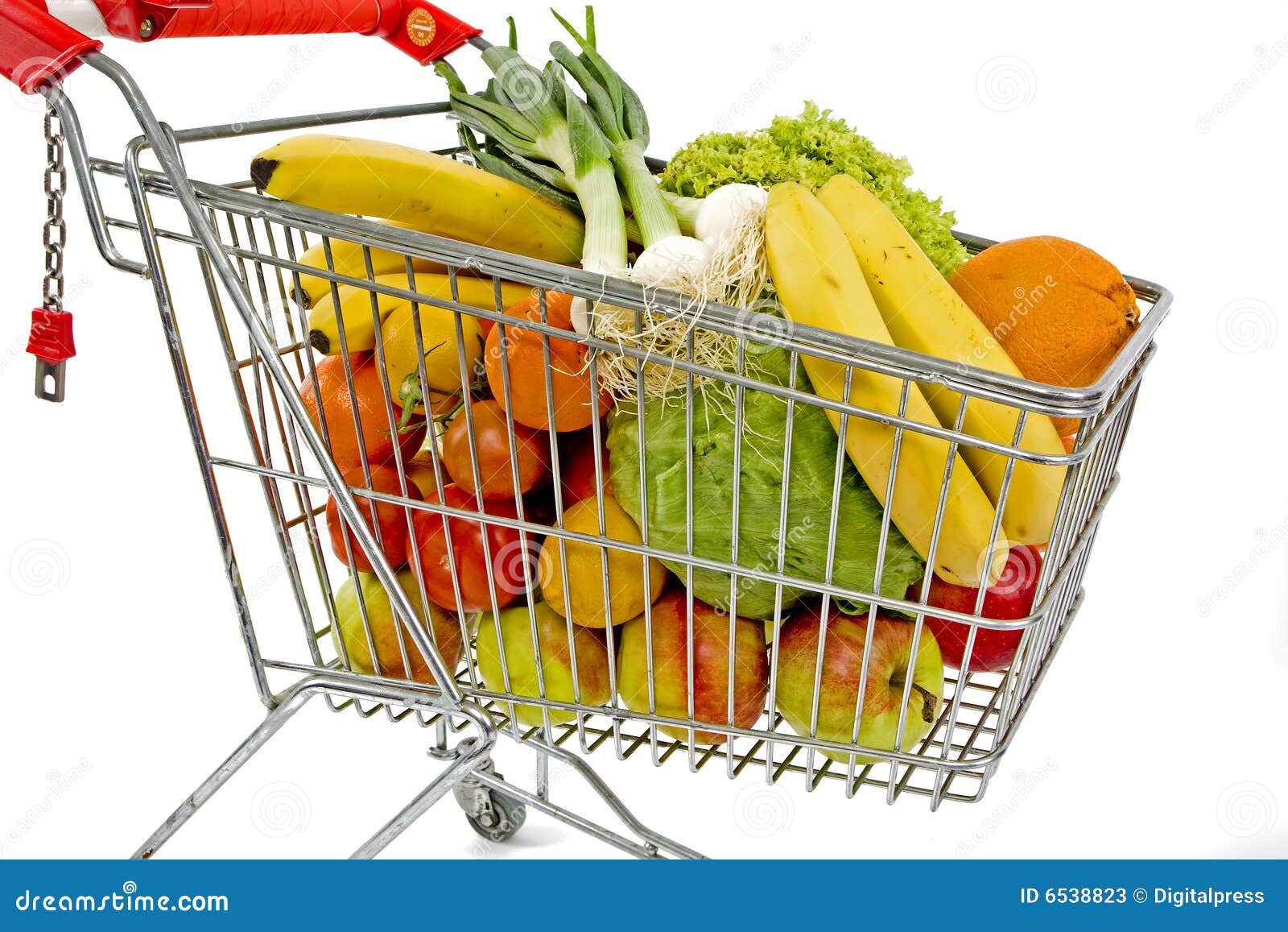 De Kar van de supermarkt stock afbeelding. Image of korting - 6538823