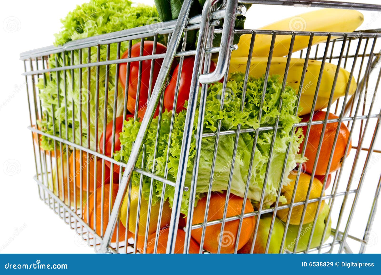 De Kar van de supermarkt stock afbeelding. Image of korting - 6538829