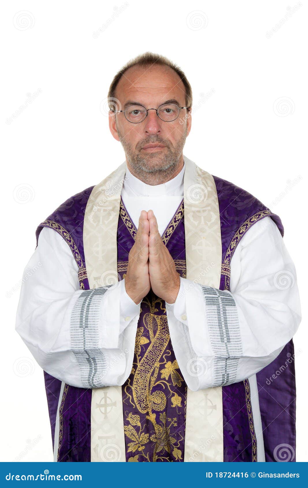 De Katholieke Priesters Bidden Stock Foto - Image of christendom ...