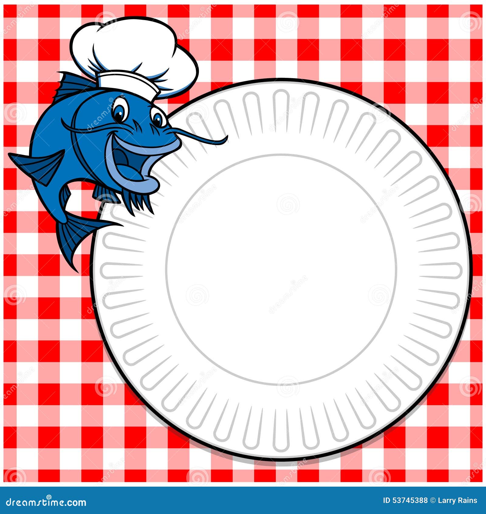 De Katvis Cookout Nodigt Uit Vector Illustratie - Illustration of drank ...