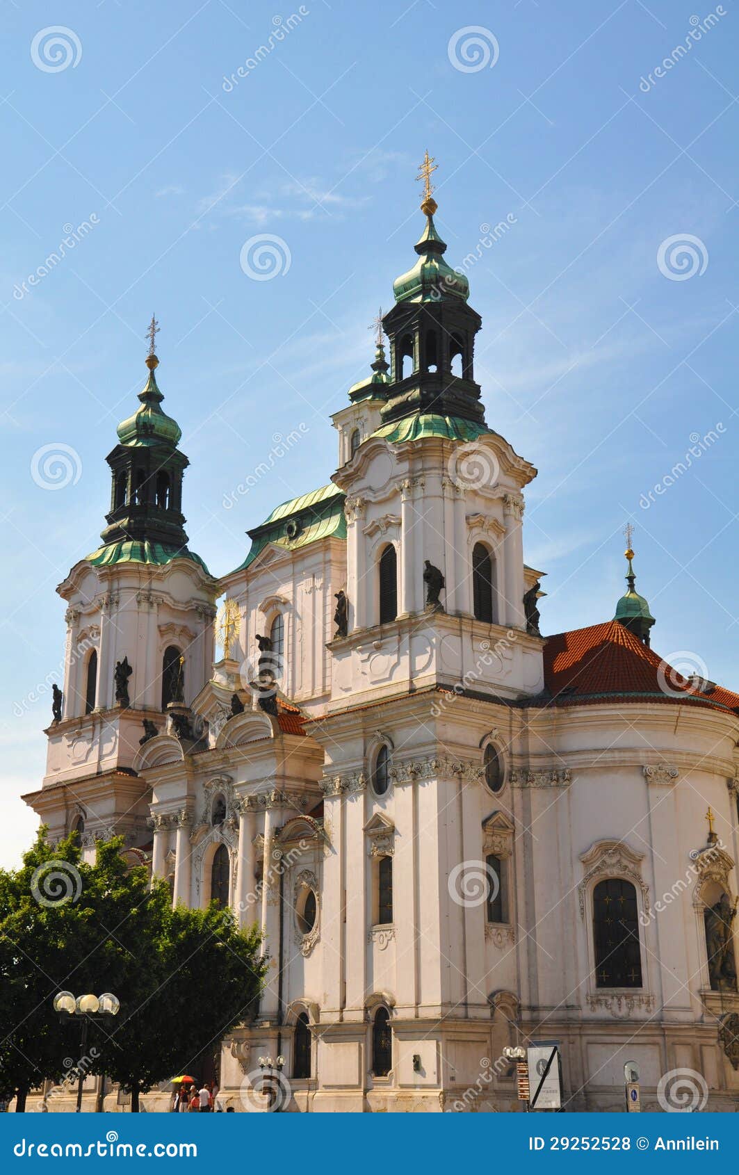 De Kerk Van Sinterklaas in Praag. Stock Foto - Image of bestemming ...