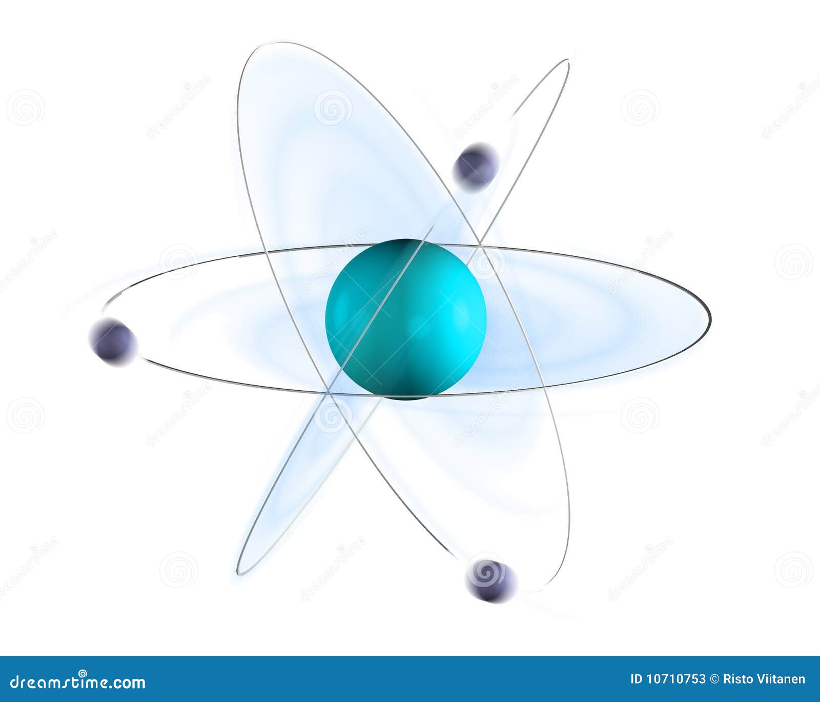 De kern van het atoom stock illustratie. Illustration of chemie - 10710753