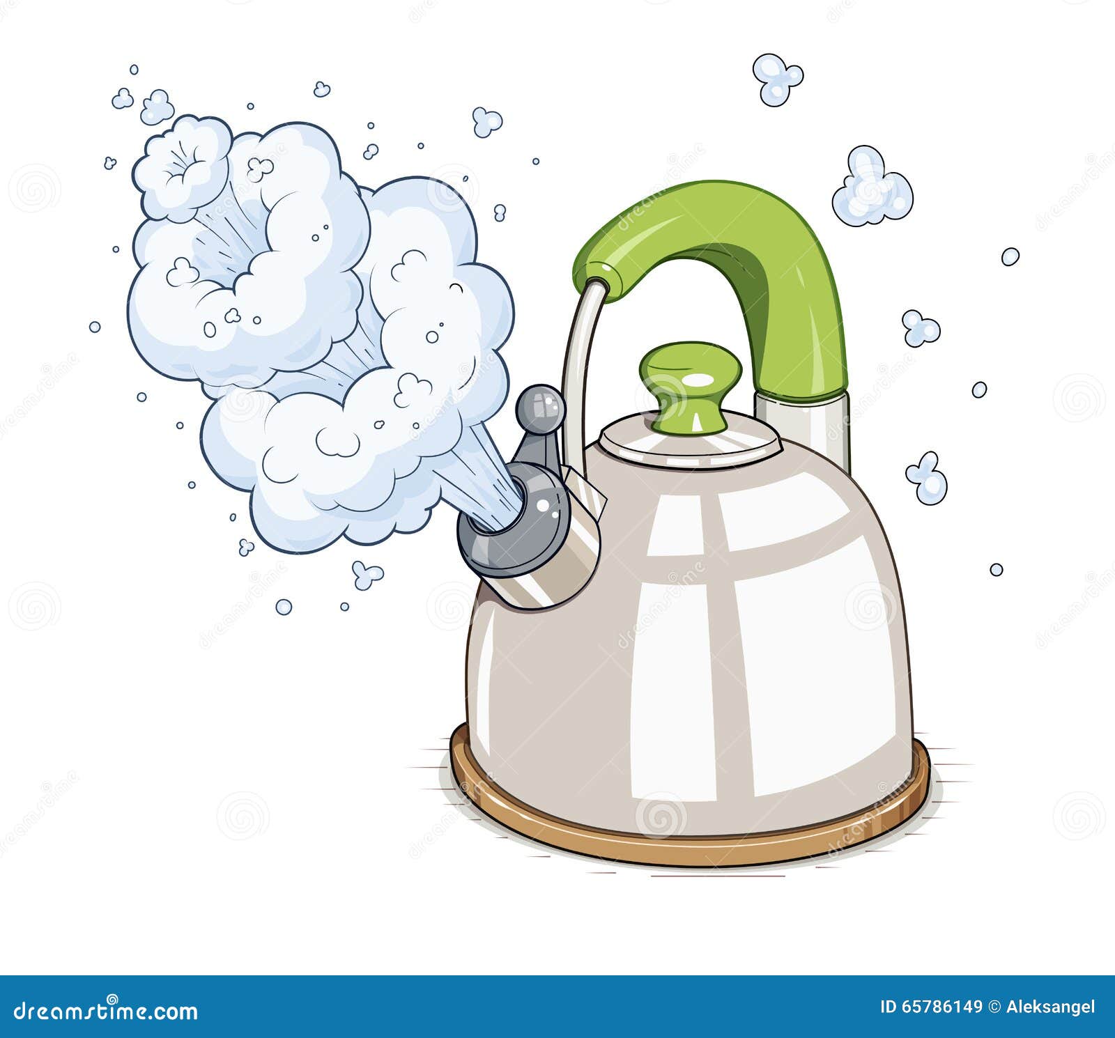 De ketel kookt vector illustratie. Illustration of vaatwerk - 65786149