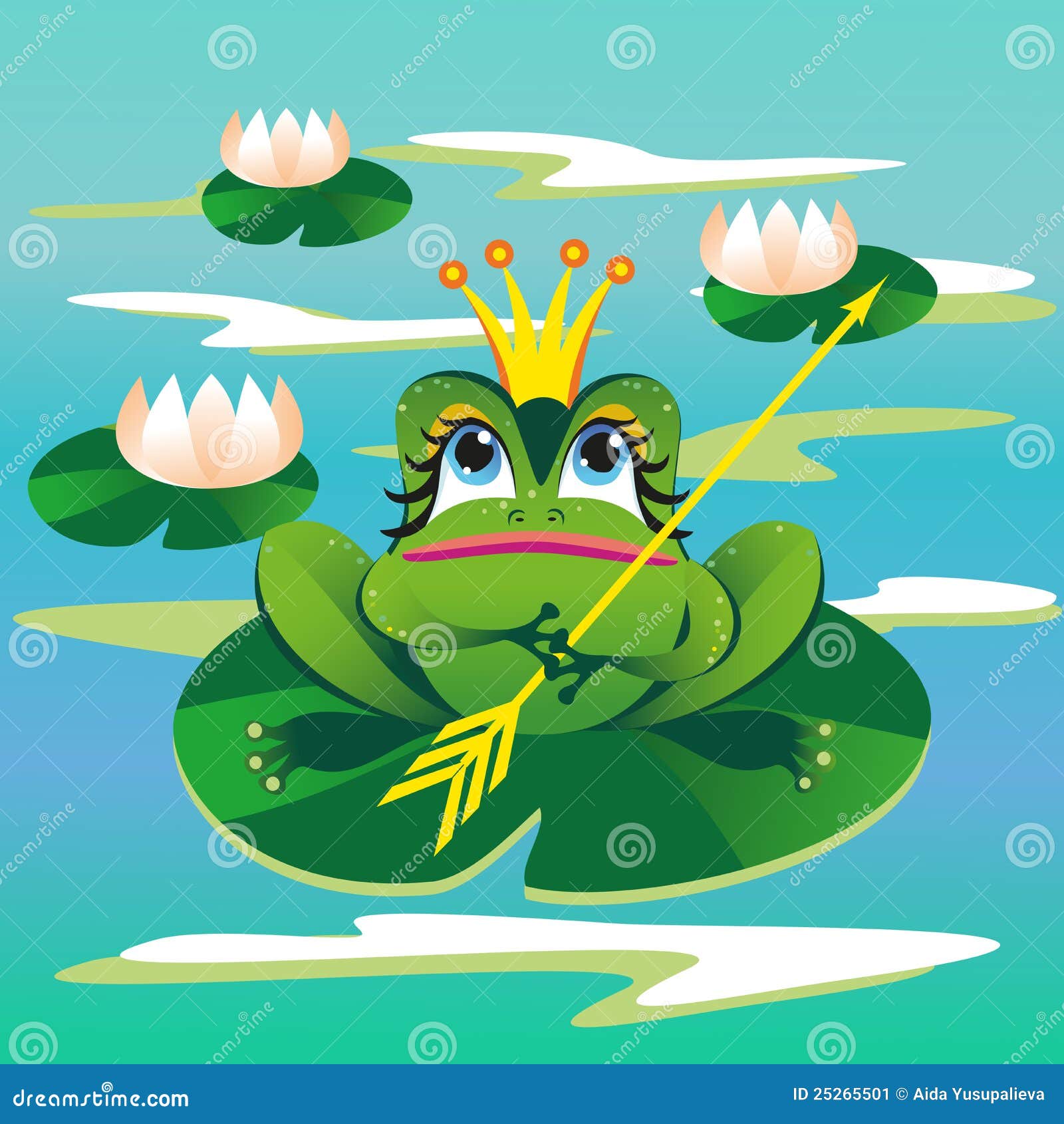 De kikker vector illustratie. Illustration of nave, illustratie - 25265501