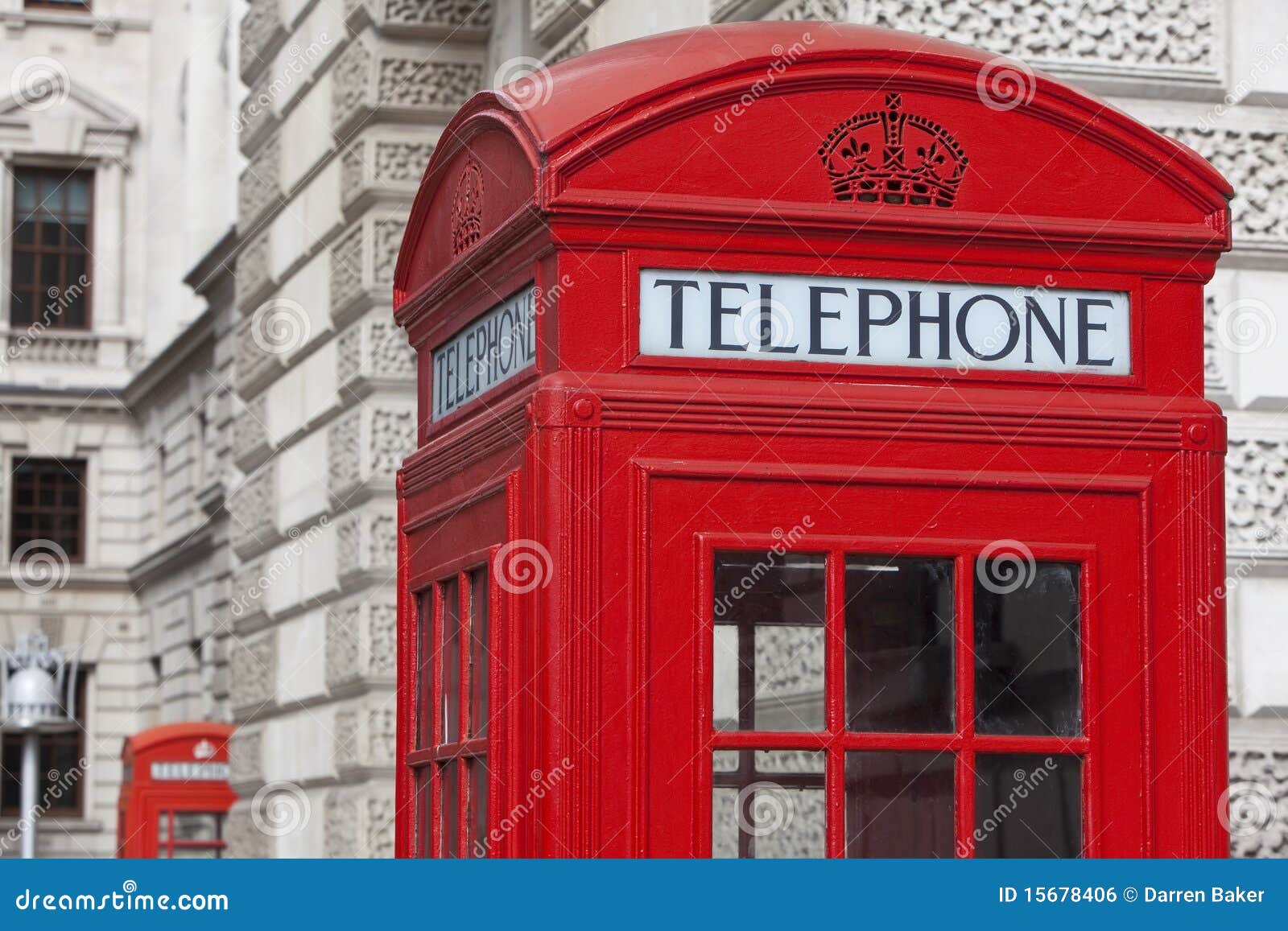 De Klassieke Rode Telefooncel Van Londen Stock Foto - Image of gevormd ...