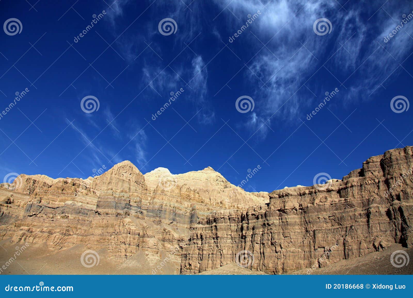 De Kleiberg Van De Verwering Stock Foto - Image of hemel, tibet: 20186668