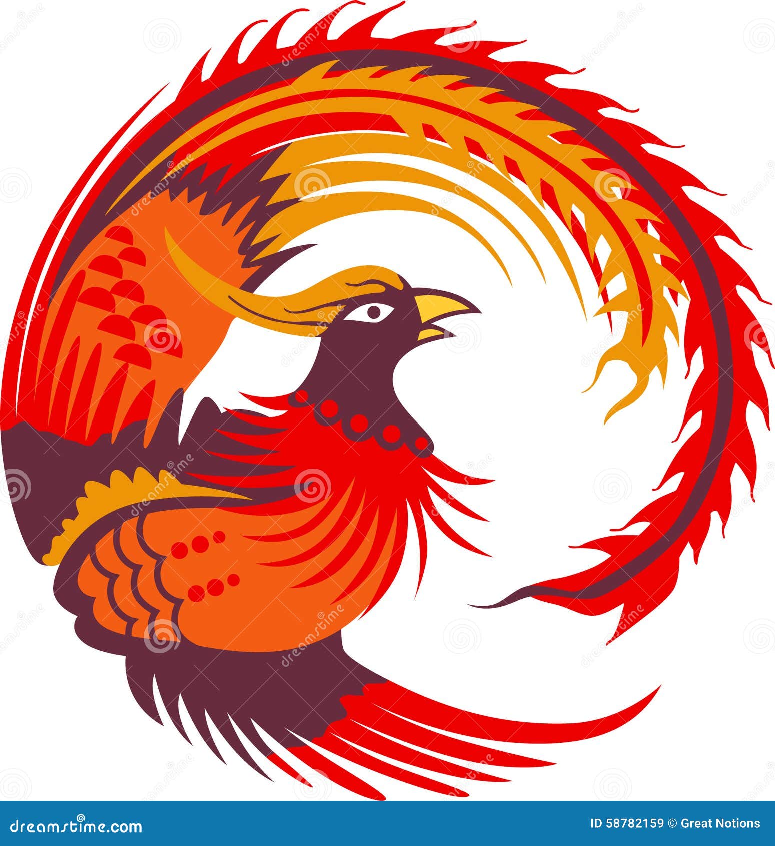 De Kleine Vogel Van Phoenix Stock Illustratie - Illustration of ...