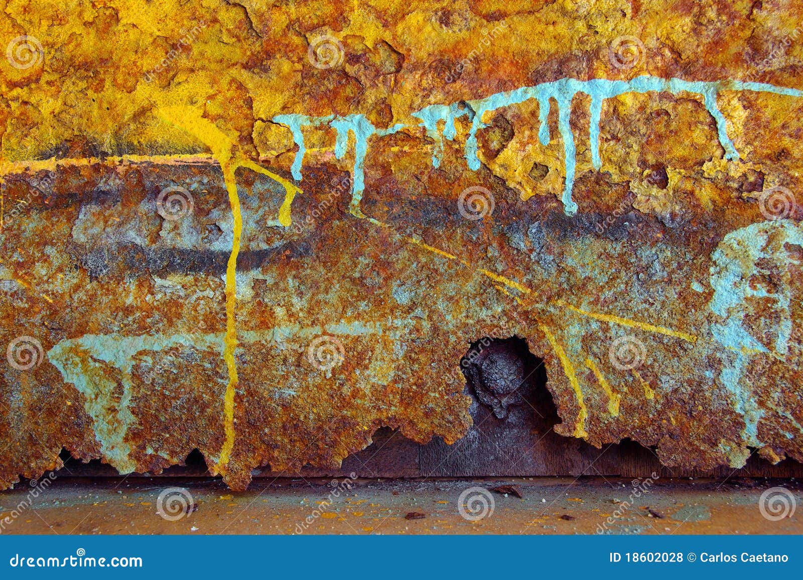 De Kleuren van de roest stock foto. Image of opschrift - 18602028