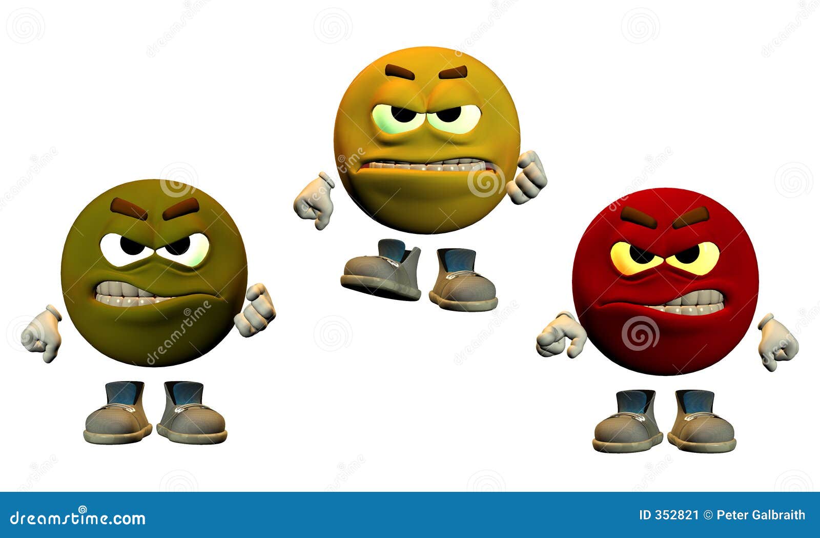 De kleuren van woede stock illustratie. Illustration of karakter - 352821