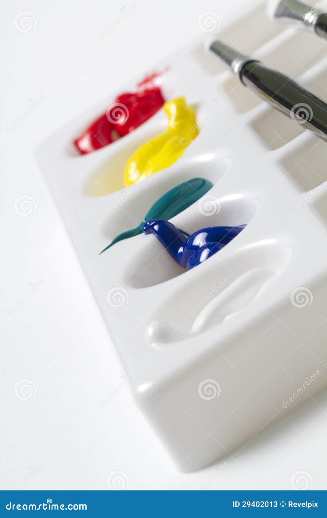 De Kleurenpalet Van De Verf Stock Afbeelding - Image of weerspiegelend ...